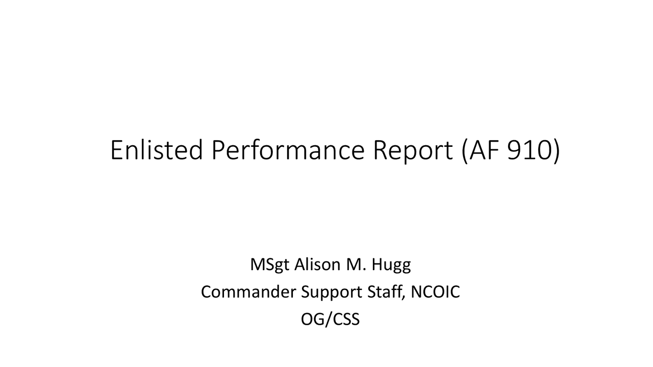 AF 948: Guidelines for Correcting/Removing Evaluation Reports ...