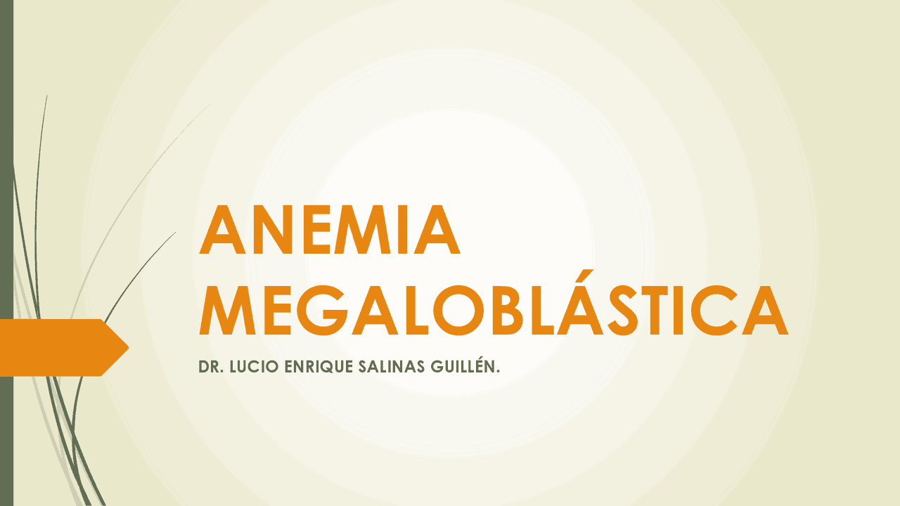 Anemia Megaloblástica Y Valores Diapositivas De Hematología Docsity