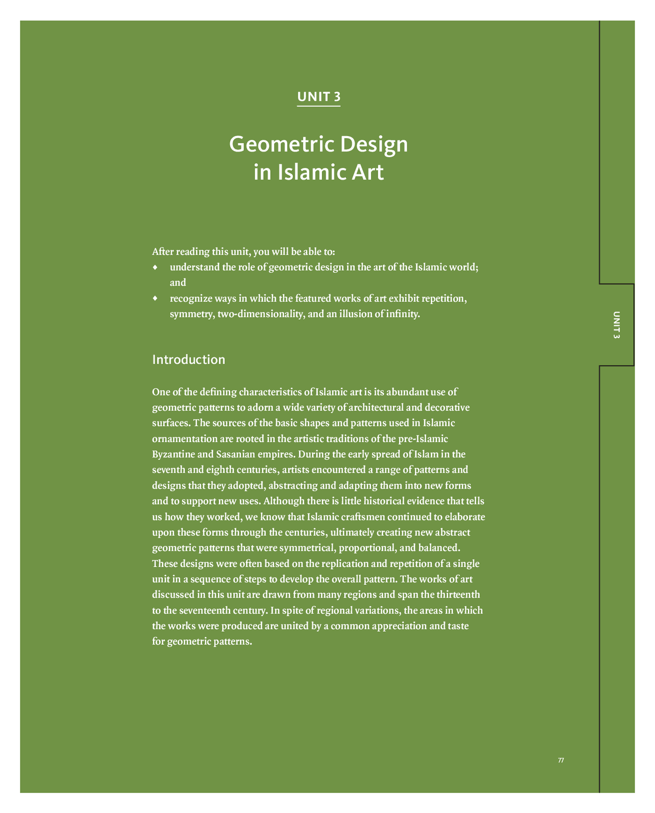 Geometric Design in Islamic Art | Exams Art | Docsity