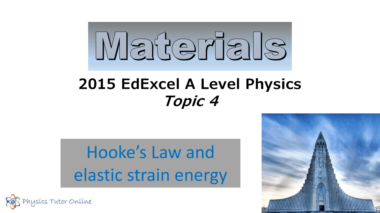 Hookes Law And Elastic Strain Energy Lecture Notes Law Docsity