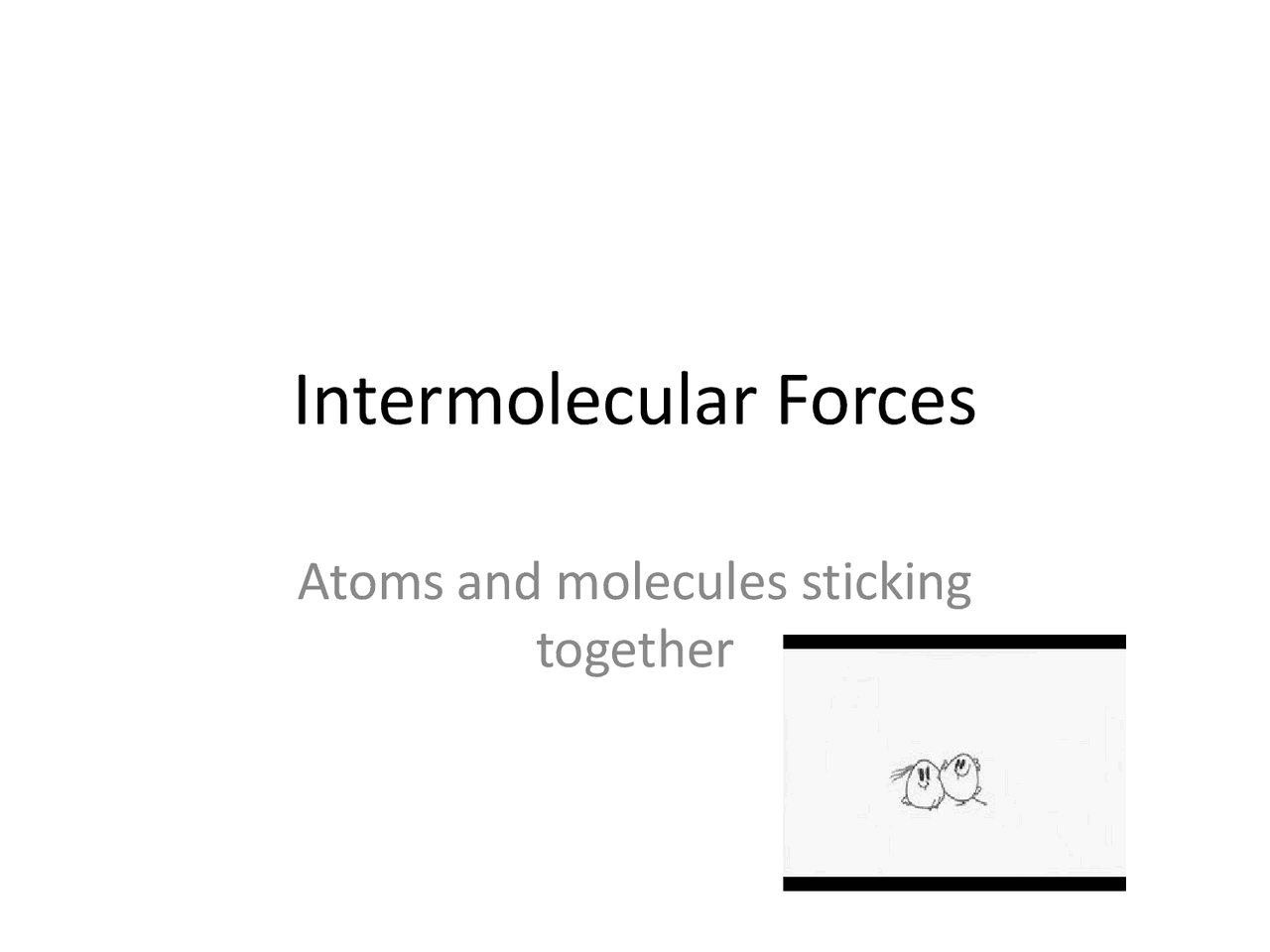 Intermolecular Forces | Study notes Chemistry | Docsity