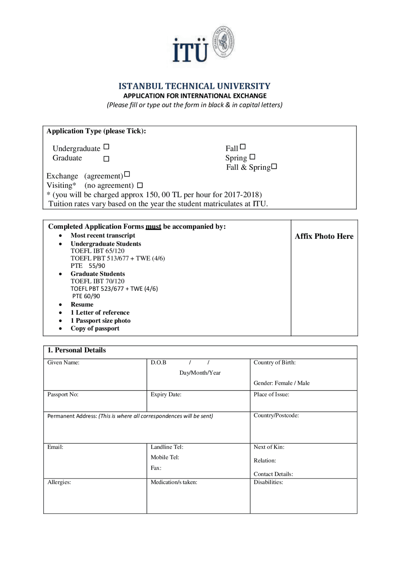 ISTANBUL TECHNICAL UNIVERSITY | Study Guides, Projects, Research ...