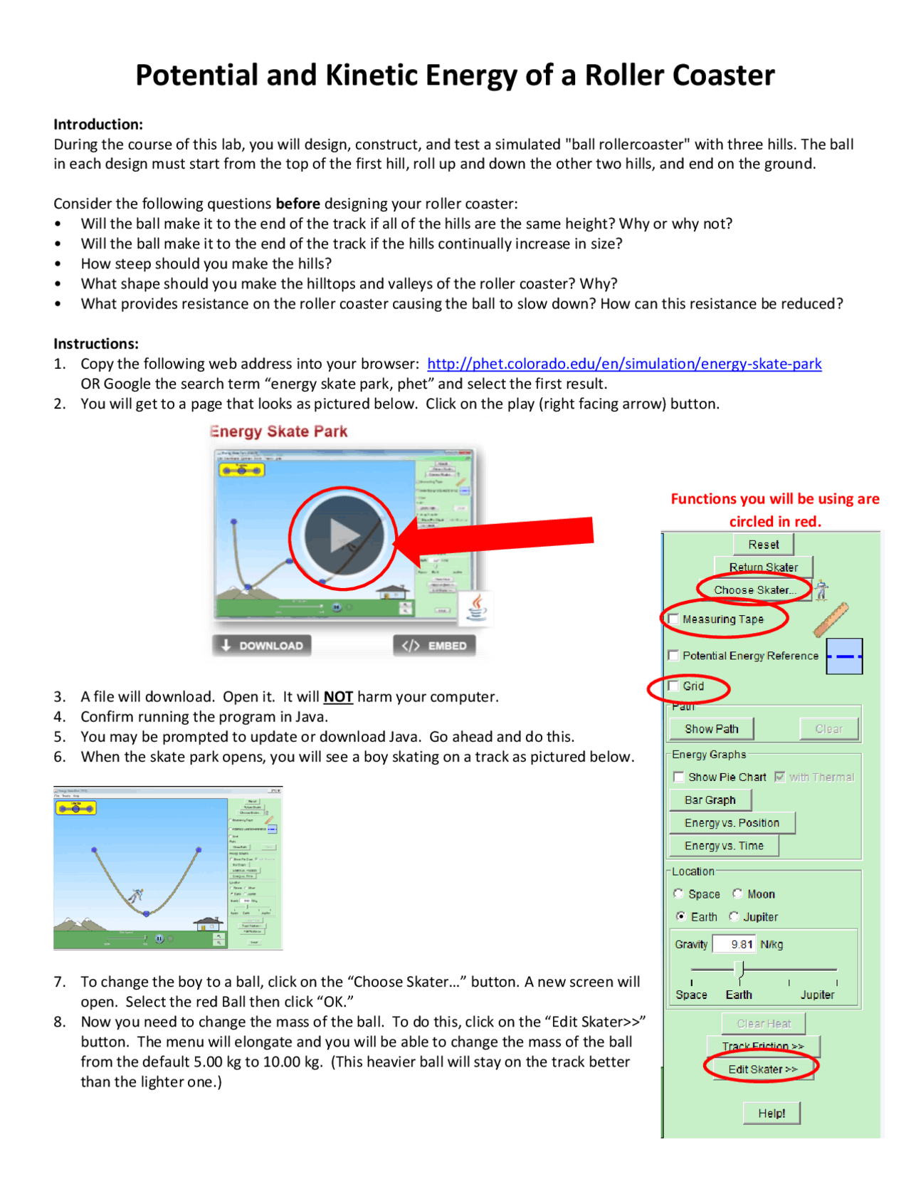 Designing a Roller Coaster: Understanding Potential and Kinetic Energy ...