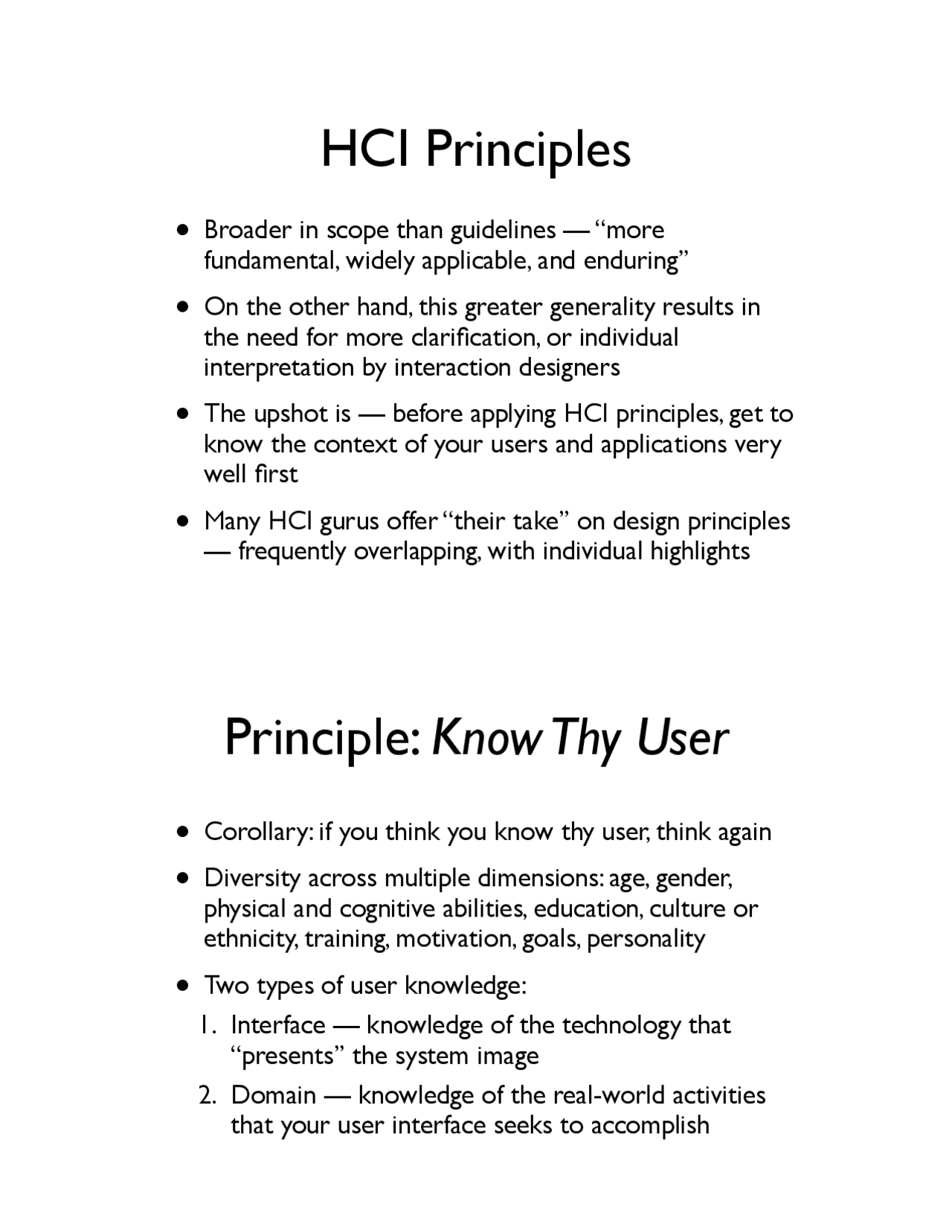 HCI Principles: User-Centered Design for Users, Tasks, and Interaction ...