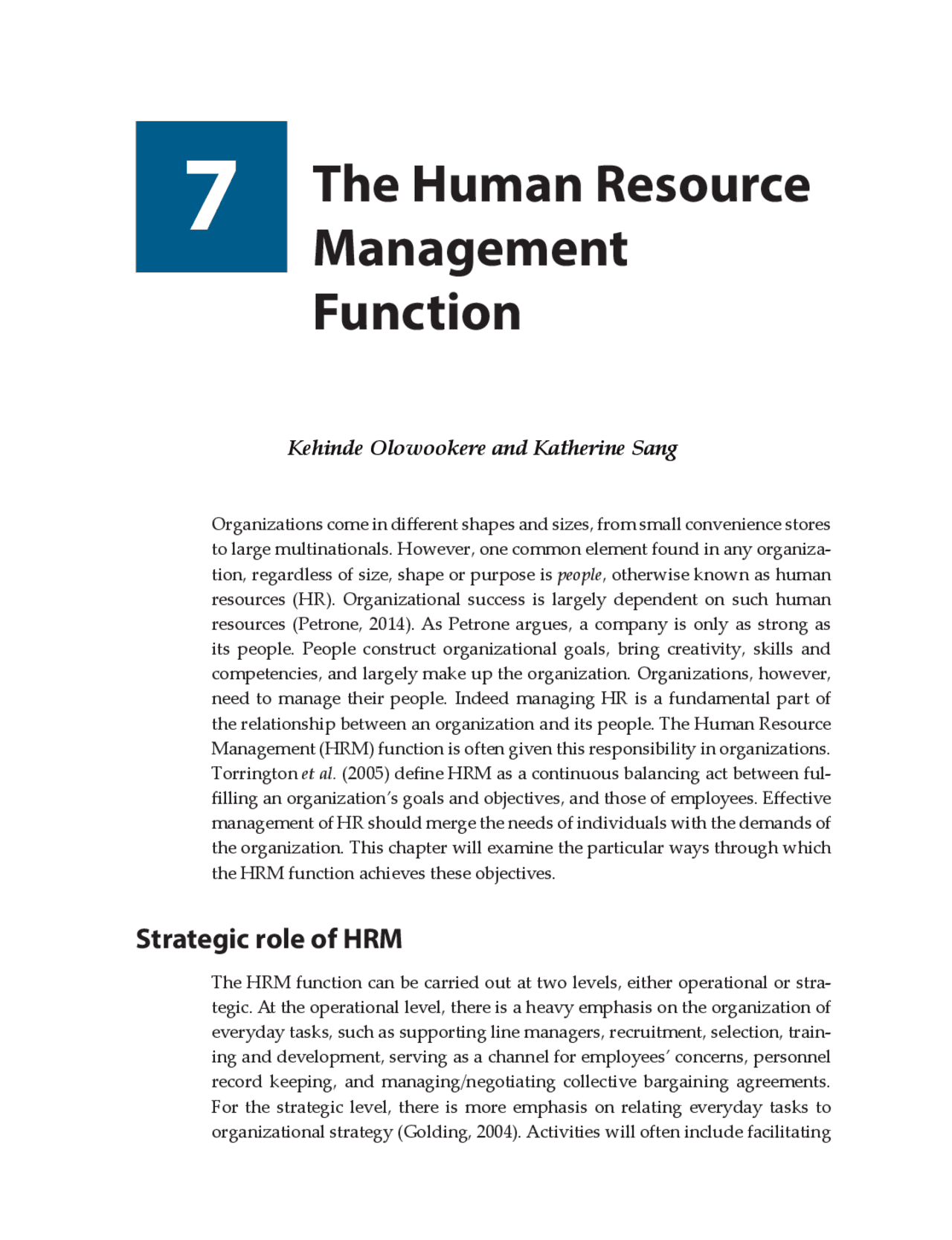 7 The Human Resource Management Function Slides Human Resource