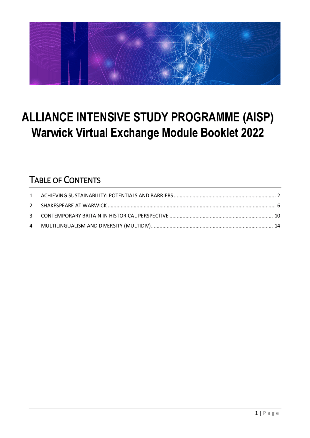 AISP-Warwick-Virtual-Exchange-Module-Booklet_2022-1.pdf | Study Guides, Projects, Research ...