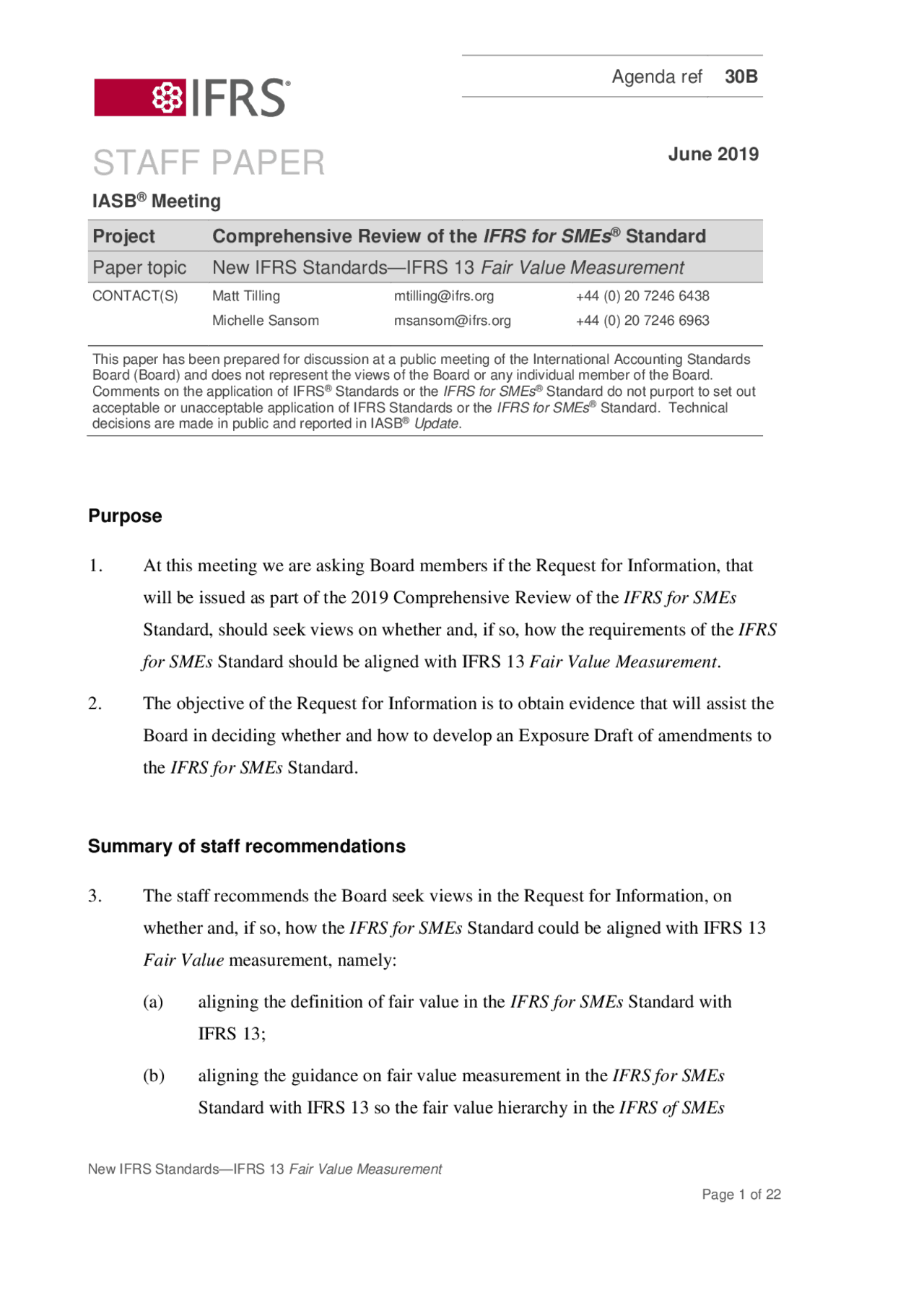 New IFRS Standards—IFRS 13 Fair Value Measurement | Study notes ...
