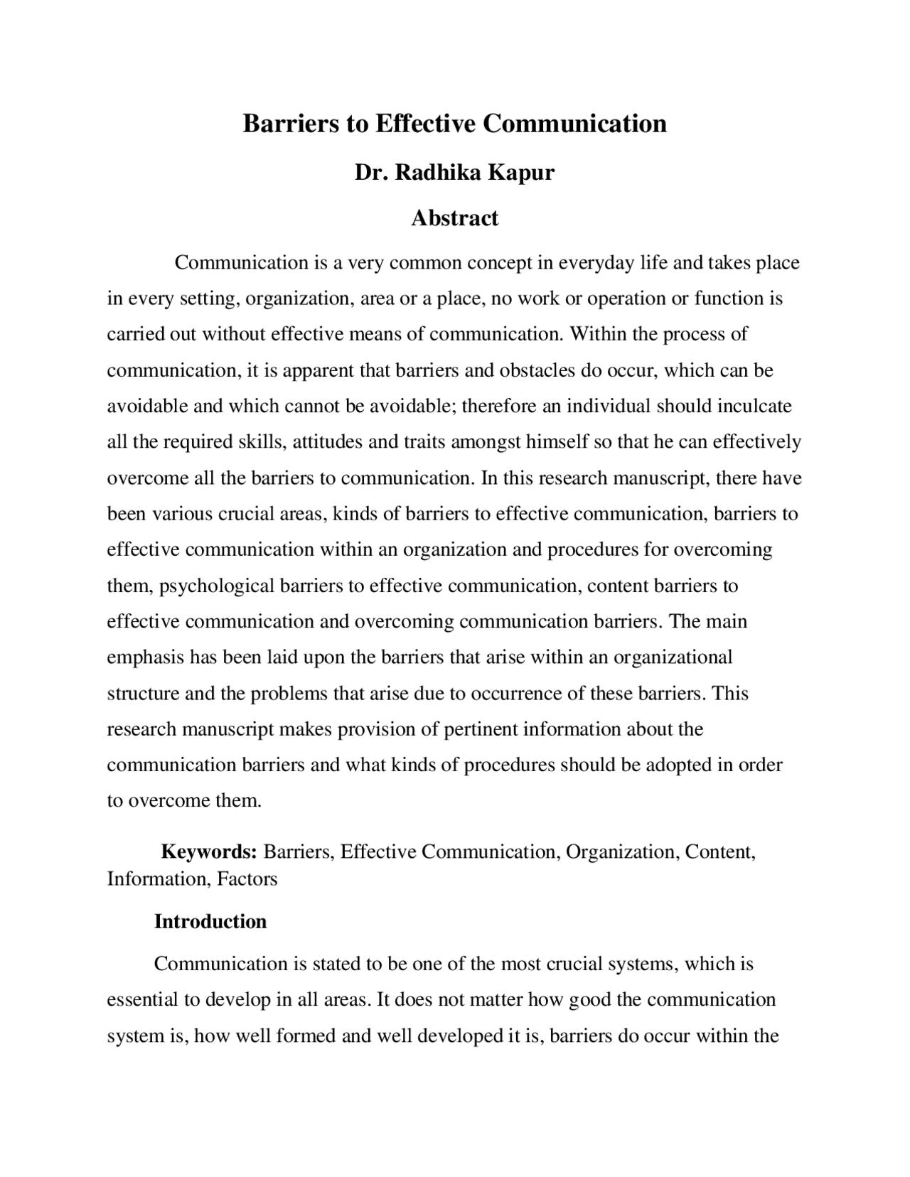 Barriers To Effective Communication Leverage Edu Lecture Notes