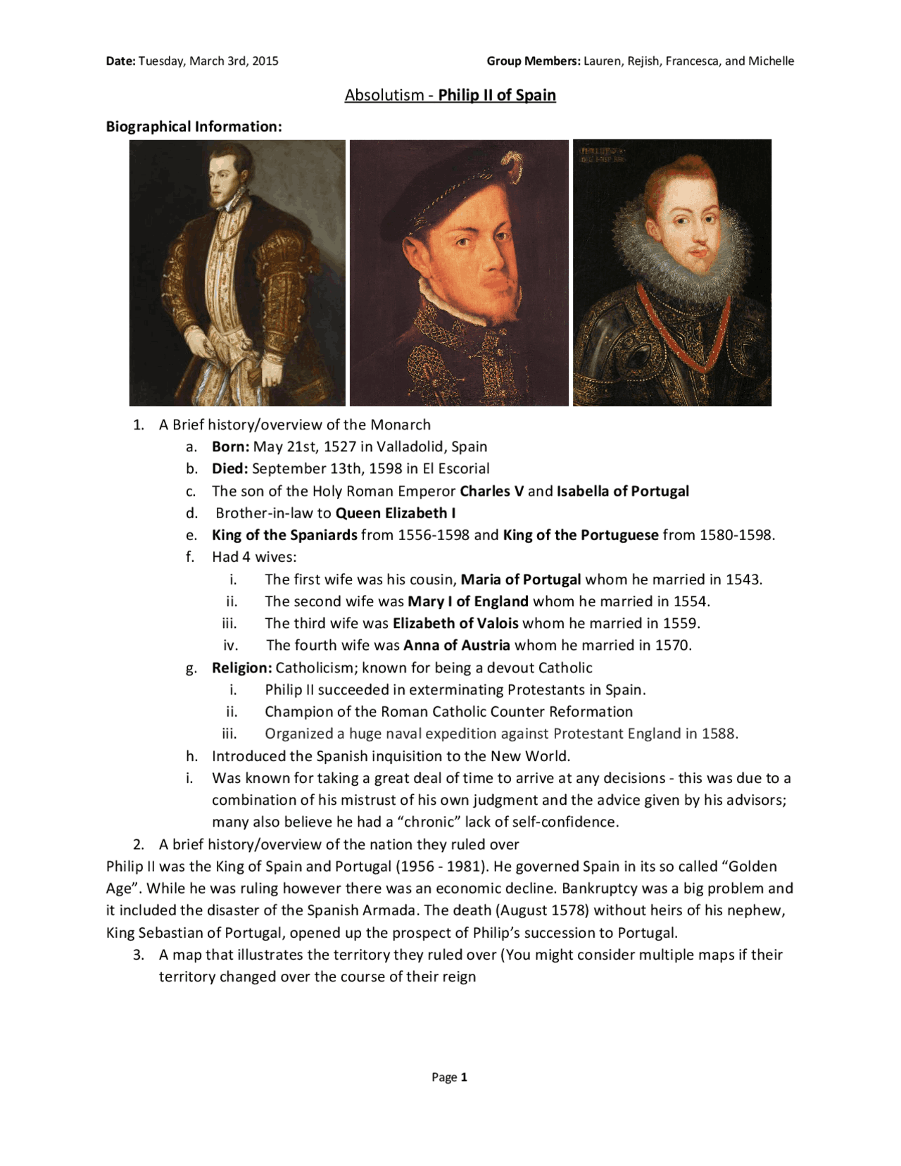 Absolutism | Study Guides, Projects, Research History | Docsity