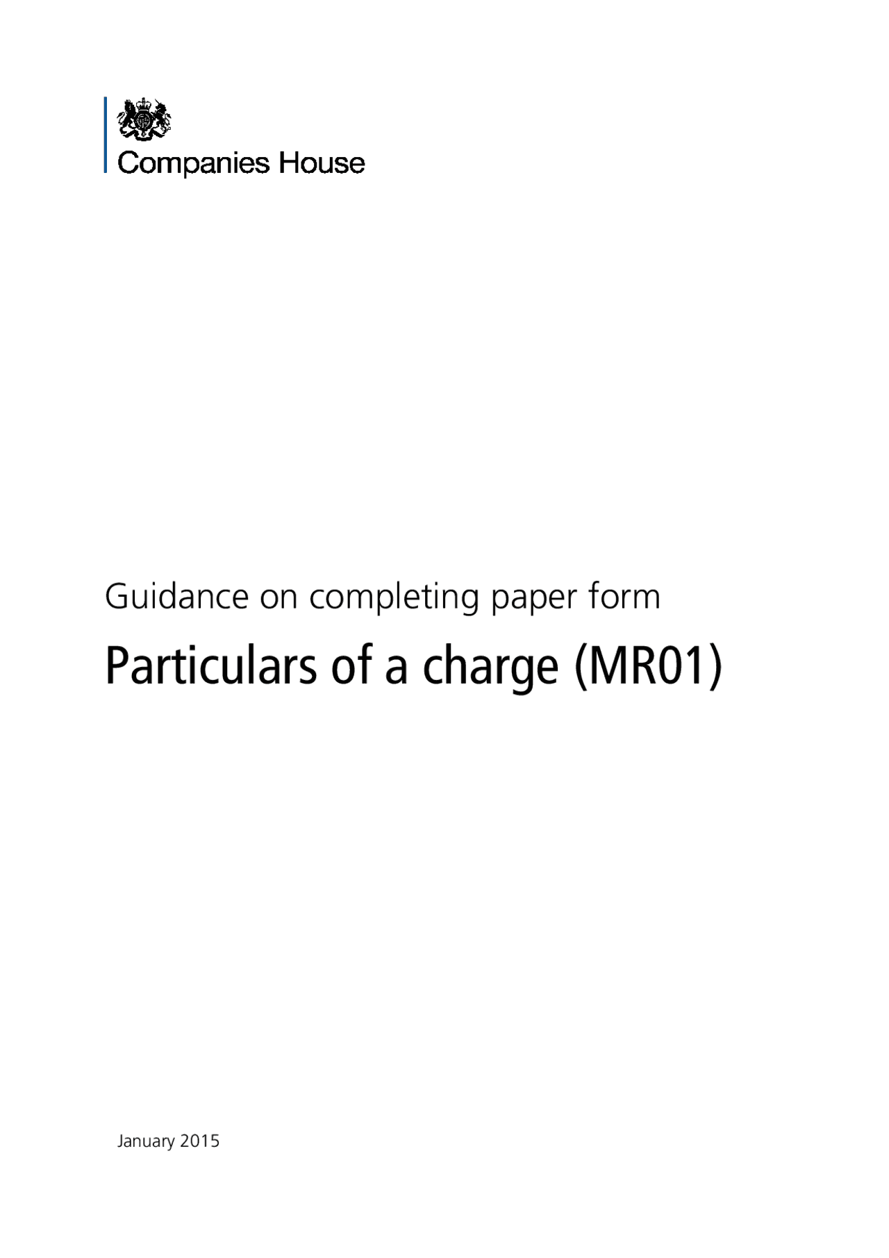 Particulars of a charge (MR01) | Lecture notes Acting | Docsity