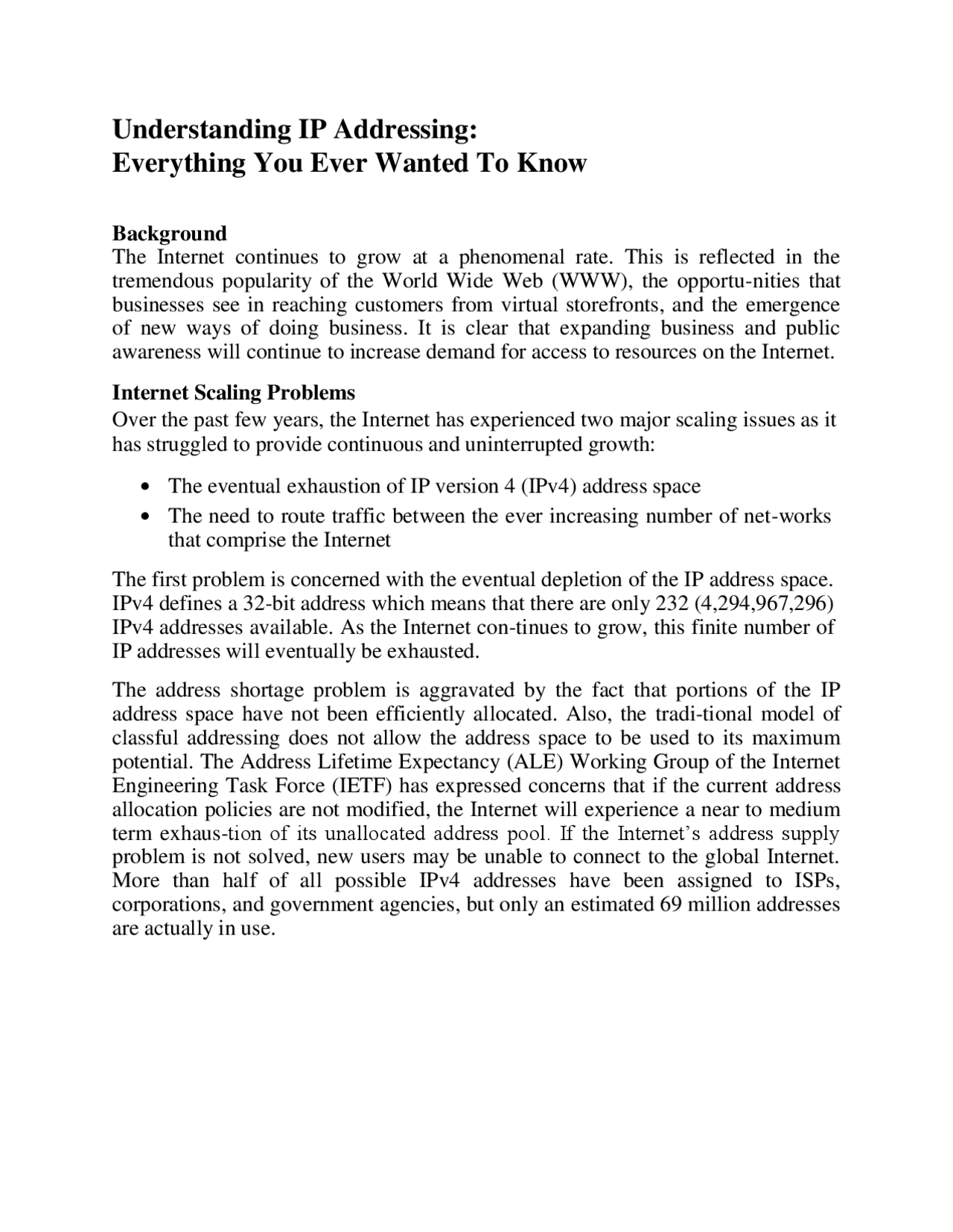 Understanding IP Addressing: Everything You Ever Wanted ... | Lecture ...