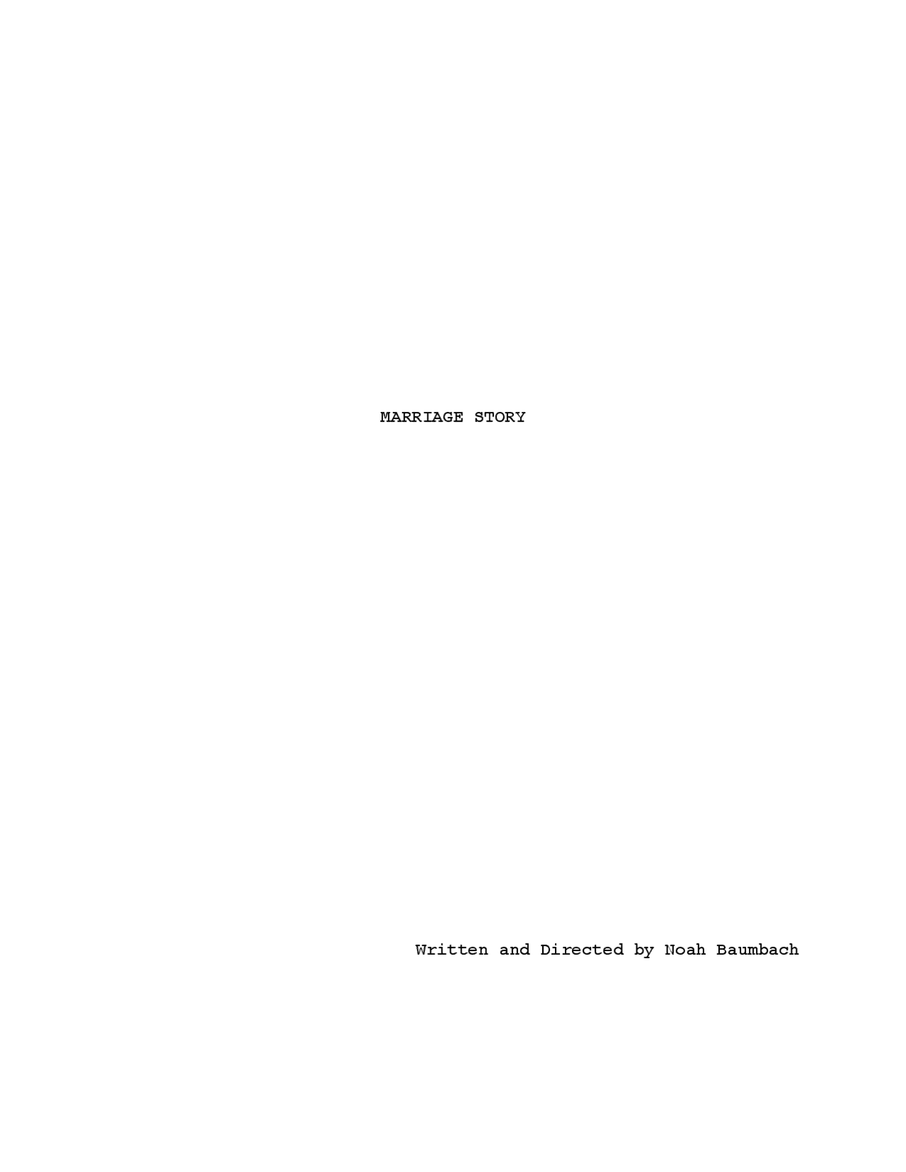 marriage-story-ampas-script.pdf | Exercises Theatre | Docsity