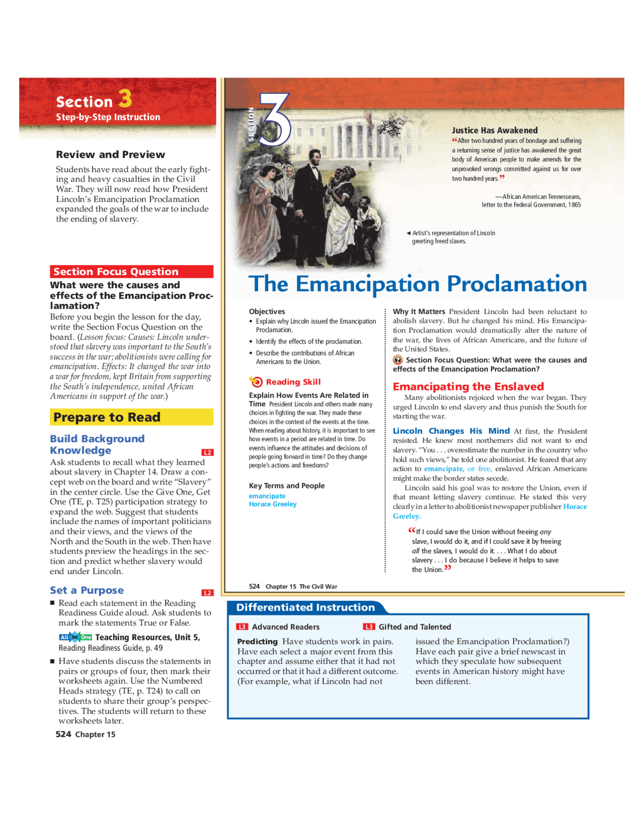 The Emancipation Proclamation | Lecture notes History | Docsity