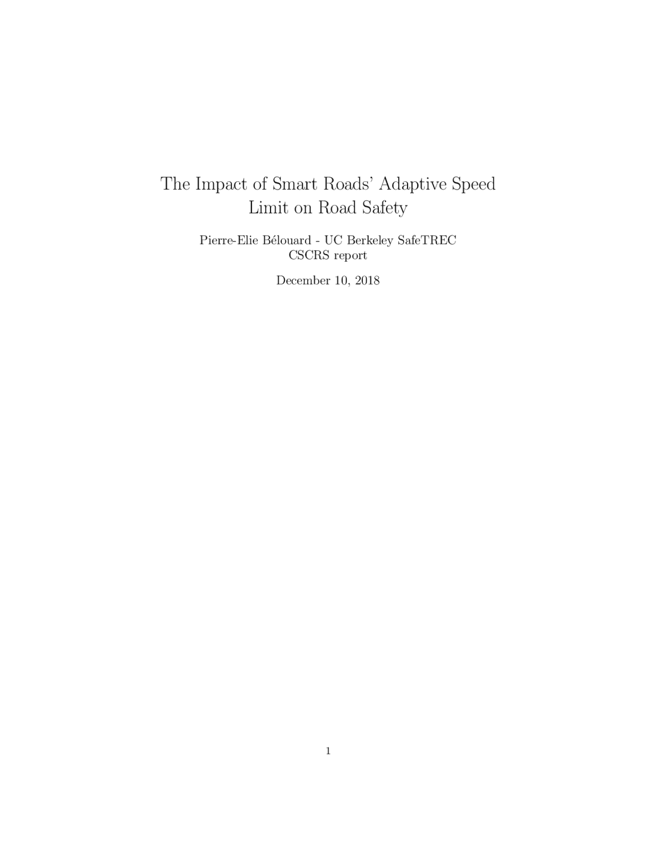 The Impact of Smart Roads' Adaptive Speed Limit ... | Study notes ...