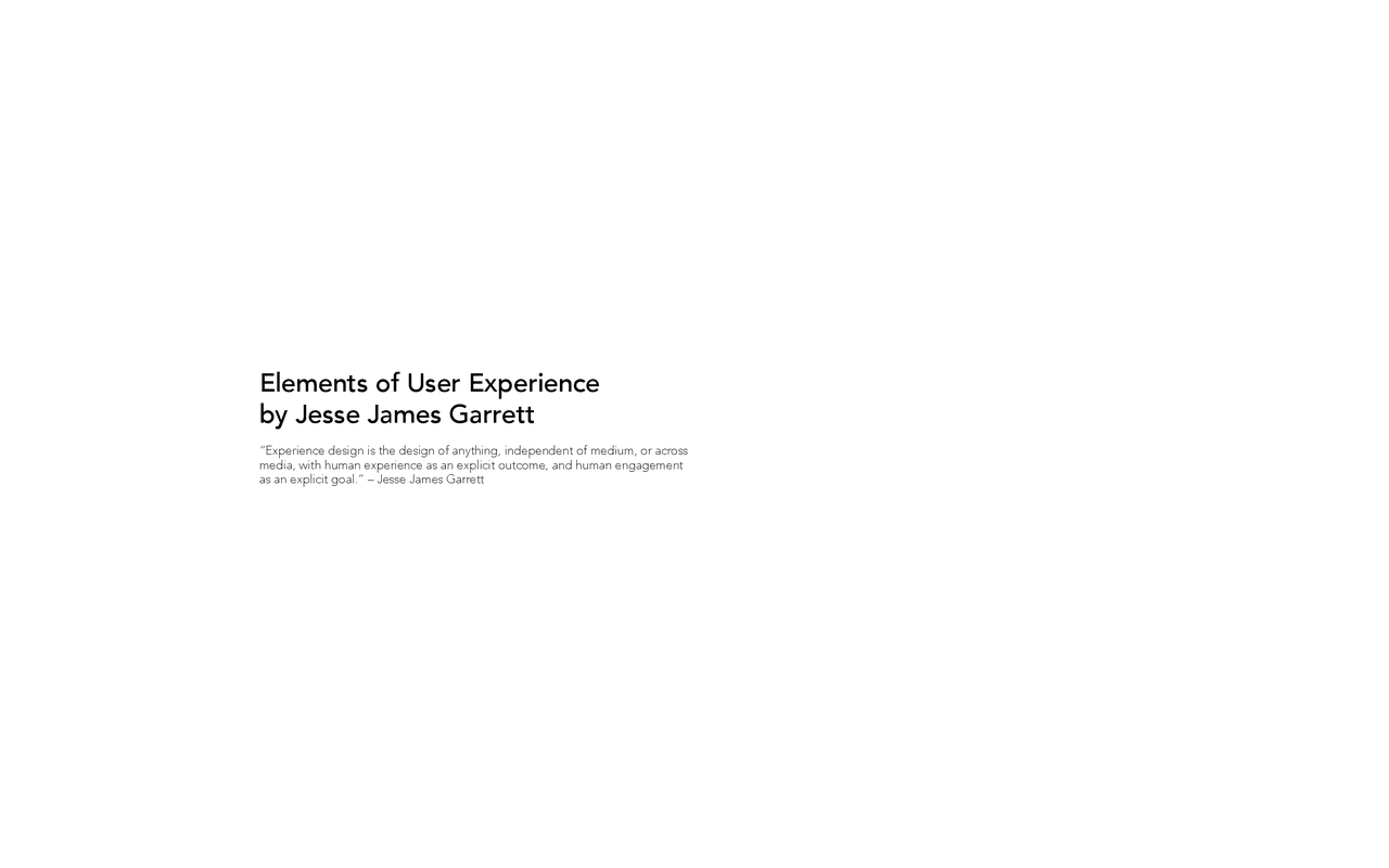 Elements of User Experience by Jesse James Garrett | Summaries Design ...