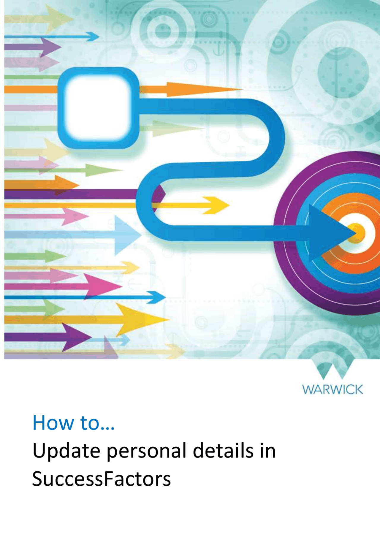 Updating Personal Details in SuccessFactors: Guide for University Staff ...