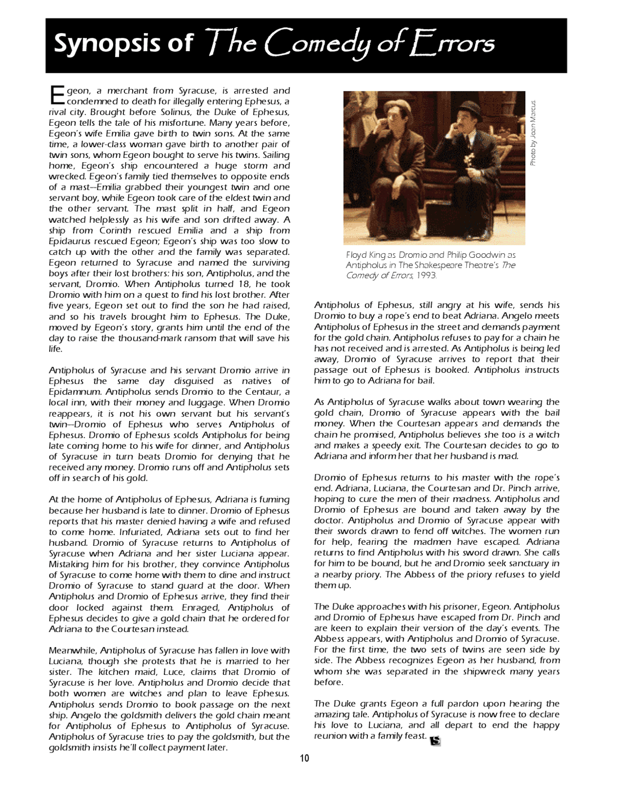 The Comedy of Errors: A Shakespearean Play on Identity and Mistaken ...