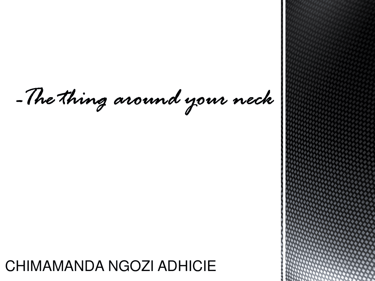 '-The thing around your neck | Lecture notes Technical English | Docsity