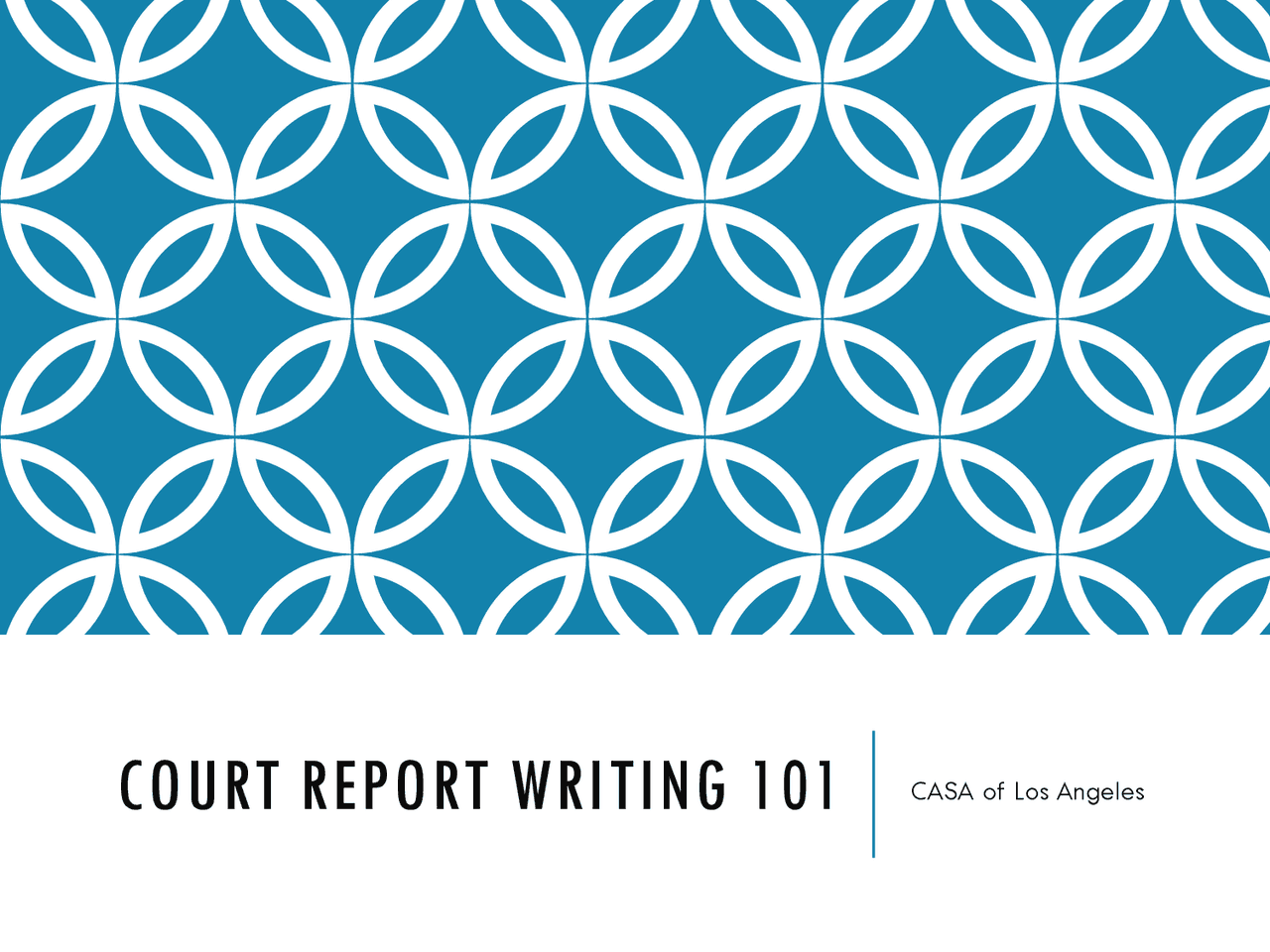 Court Report Writing for CASA: Guidelines and Recommendations | Study ...