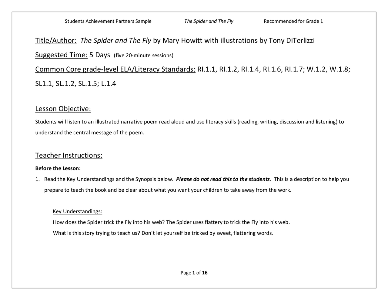 The Spider and The Fly by Mary Howitt with illustrations by ... | Study ...