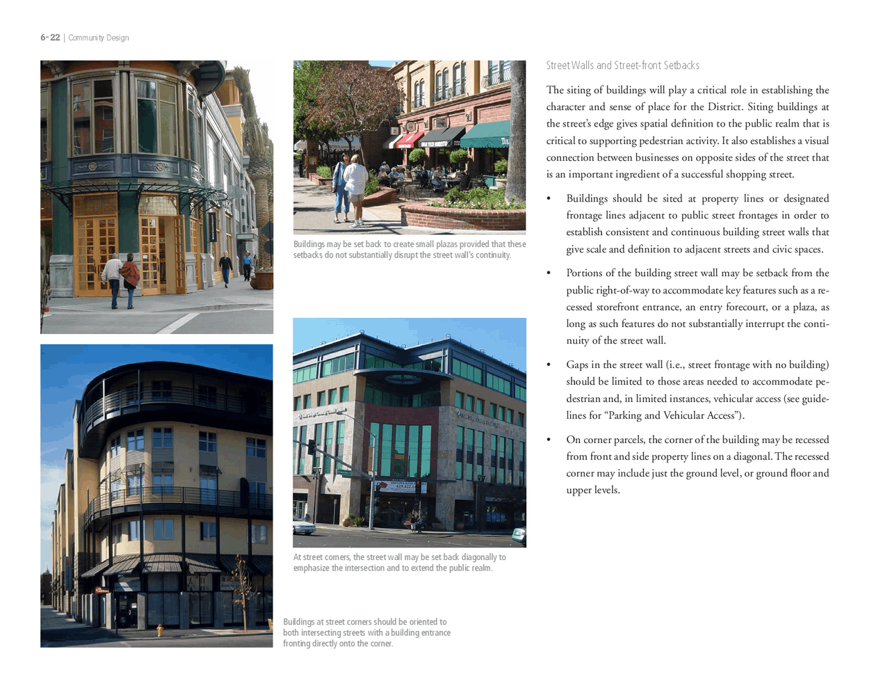 Street Walls and Street-front Setbacks The siting of buildings ...