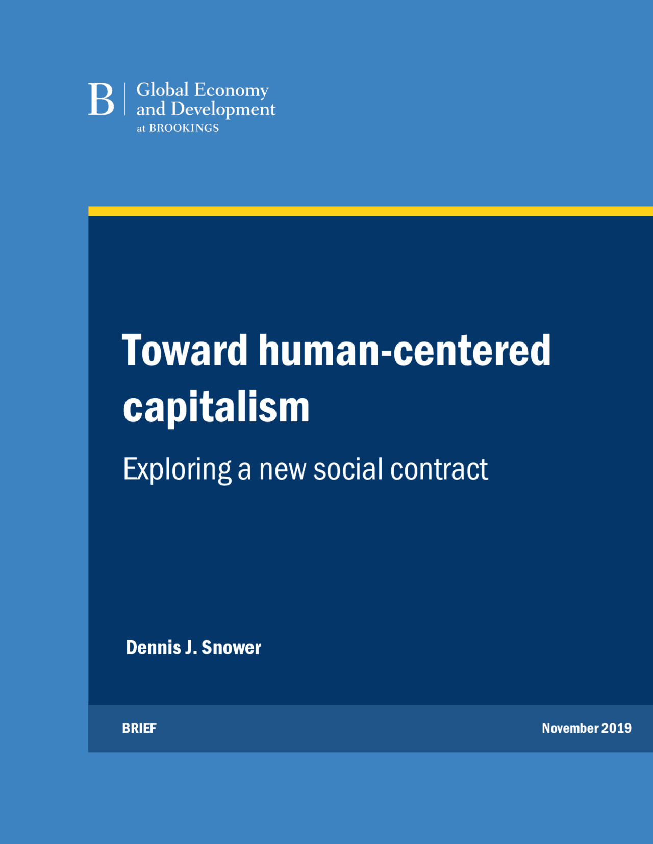 Toward human-centered capitalism | Study notes Business | Docsity