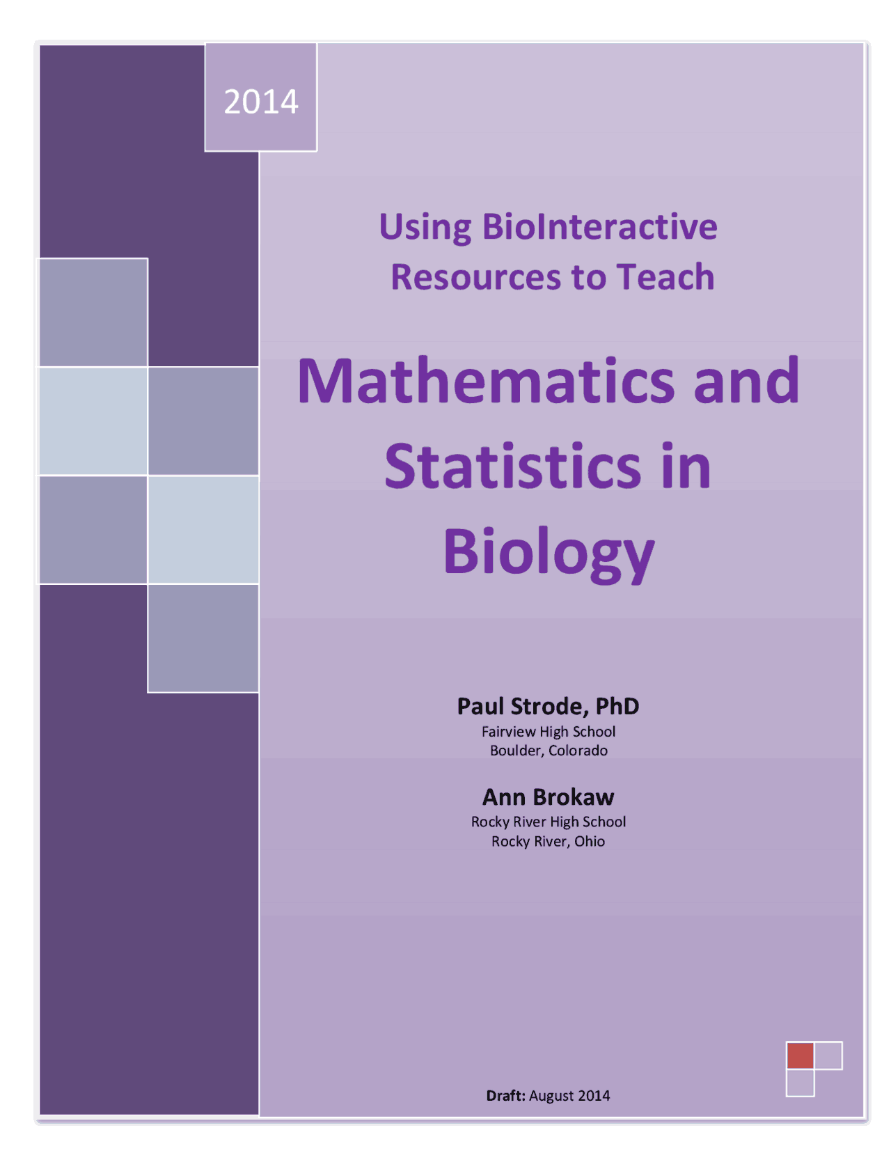 Mathematics and Statistics in Biology | Study notes Biology | Docsity