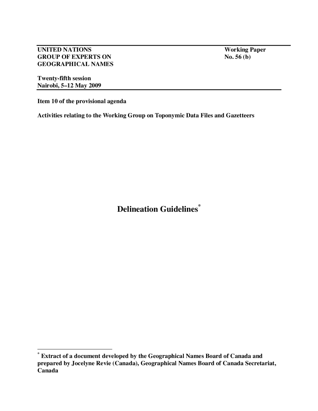 Delineation Guidelines | Study notes Geometry | Docsity