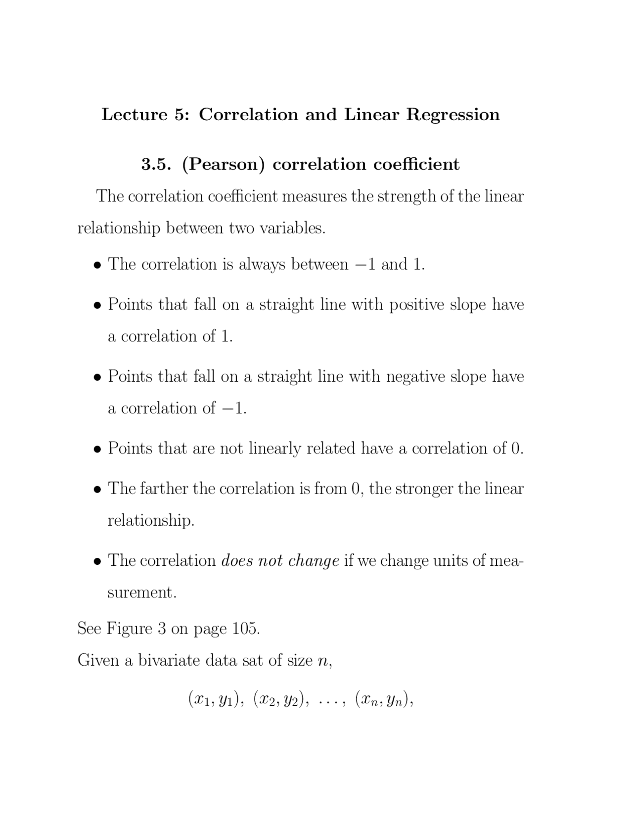 Lecture 5 Correlation And Linear Regression Schemes And Mind Maps