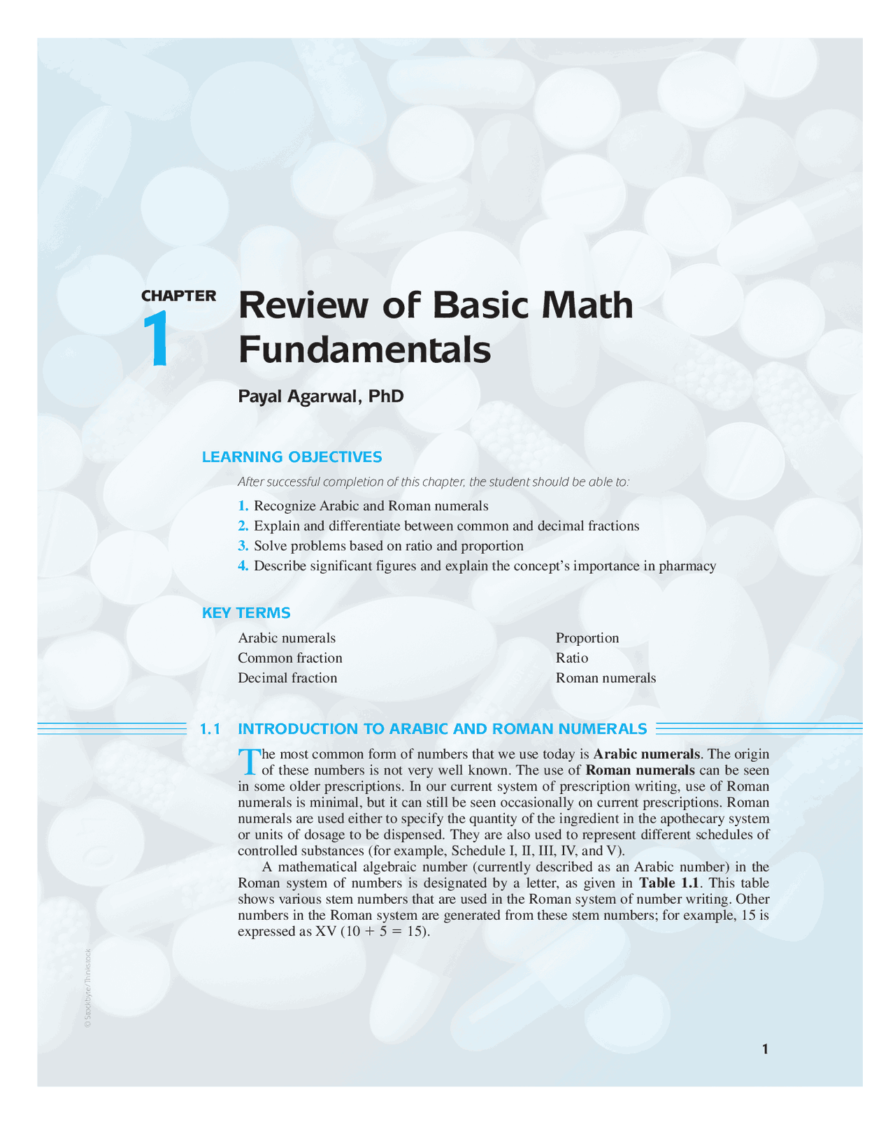 Pharmacy Figures: Arabic & Roman Numerals, Fractions, Ratio | Exercises ...