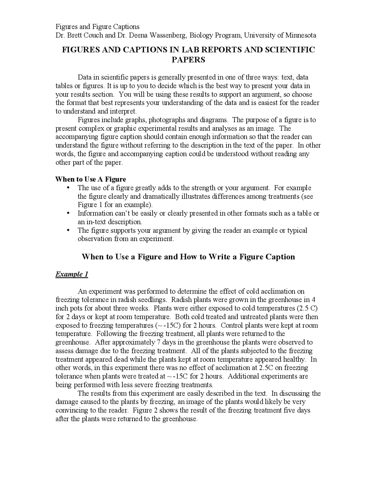 Figures And Captions In Lab Reports And Lecture Notes Biology Docsity