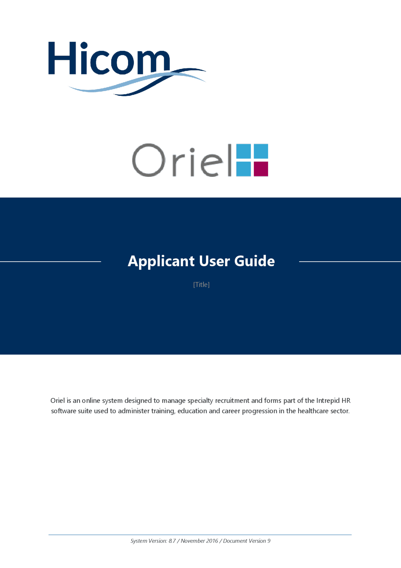 Applicant User Guide Summaries Communication Docsity