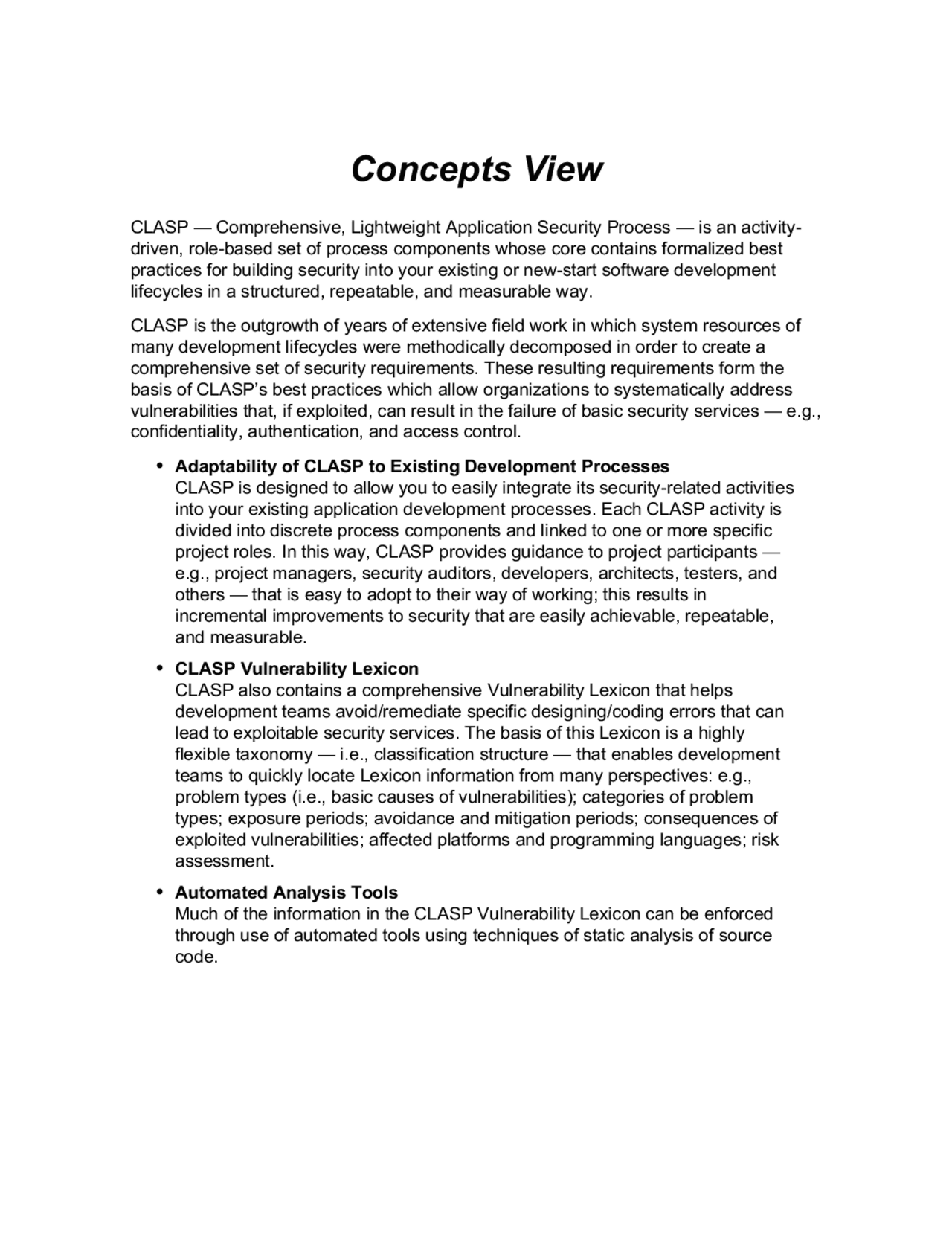 Concepts View Exams Software Development Docsity