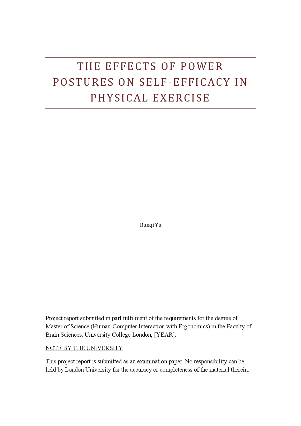 THE EFFECTS OF POWER POSTURES ON SELF-EFFICACY ... | Study Guides ...