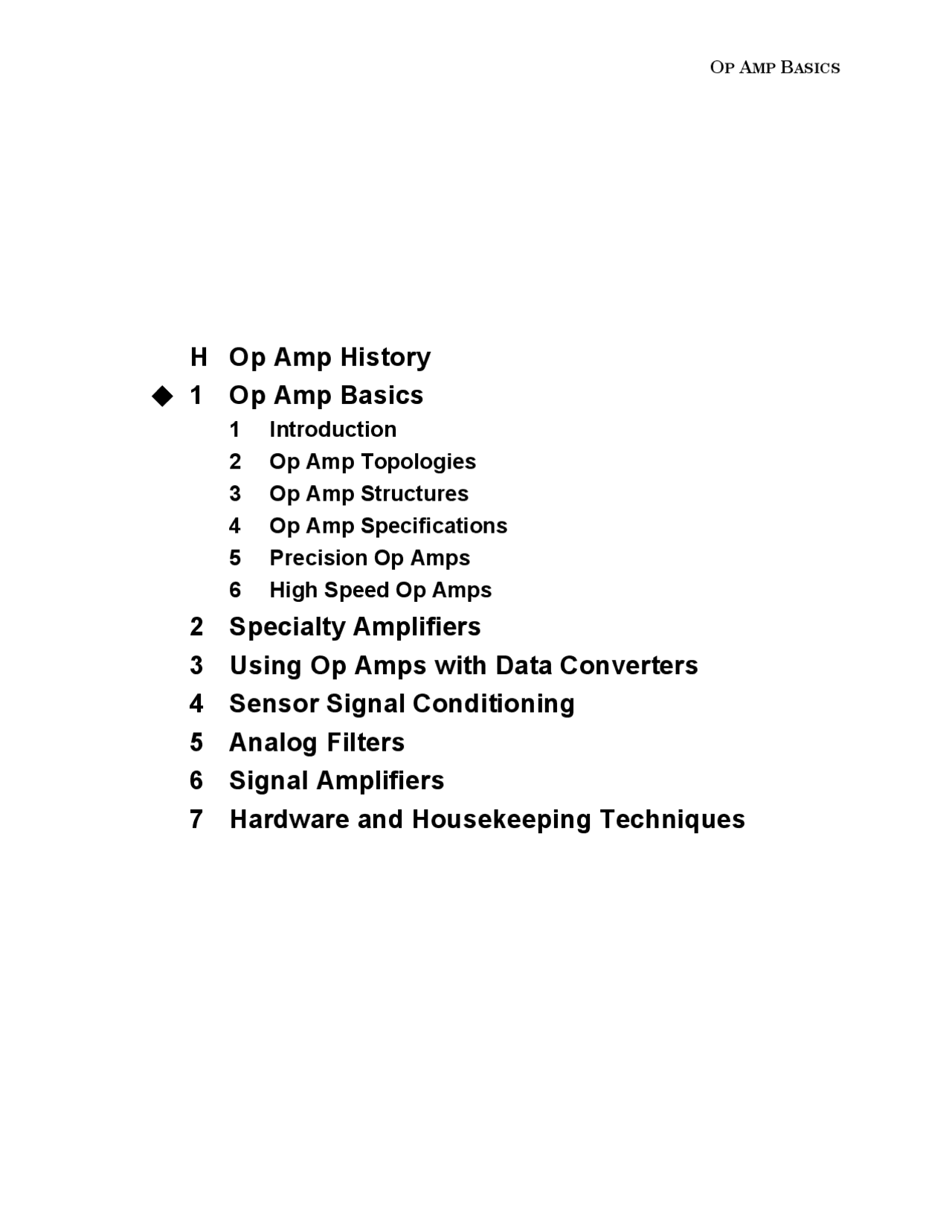 CHAPTER 1: OP AMP BASICS | Exams Design | Docsity