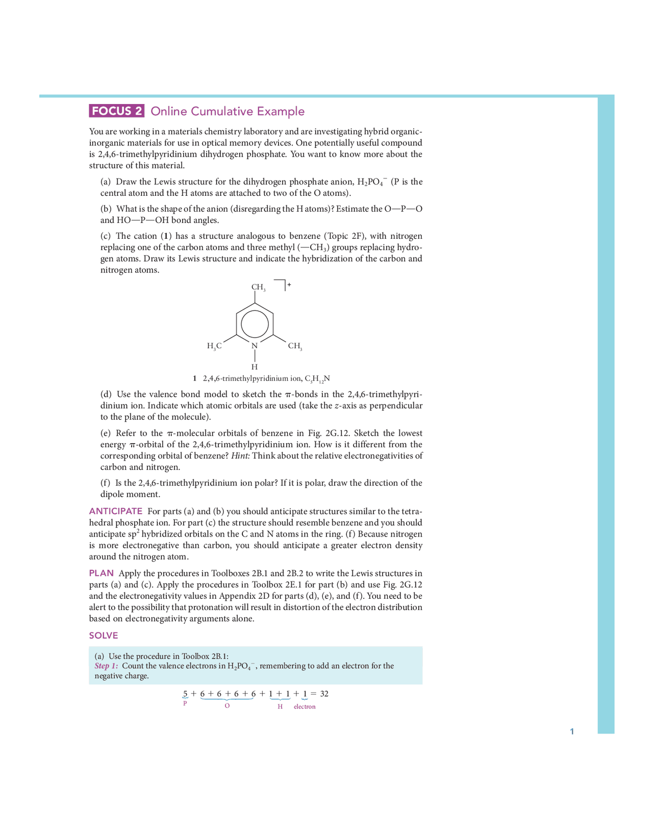 FOCUS 2 Online Cumulative Example | Exercises Chemistry | Docsity