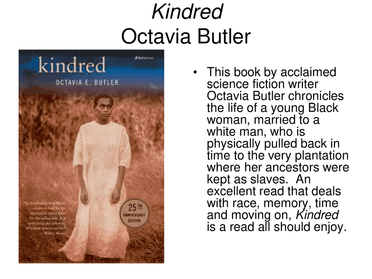 Thought-Provoking Books: Kindred, Q & A, Persepolis, Butterflies, The ...