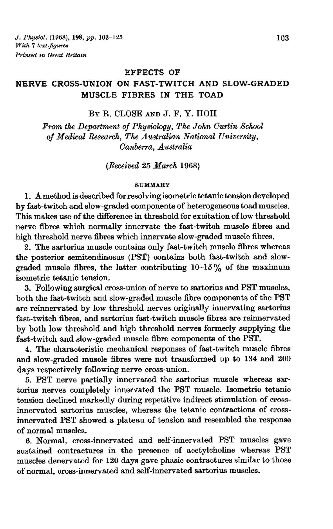 Days respectively following nerve cross-union. | Summaries Physiology ...