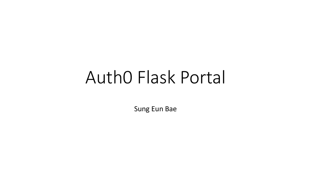 Auth0 Flask Portal: Implementing Authentication and Access Control with JWT and AuthFlask ...