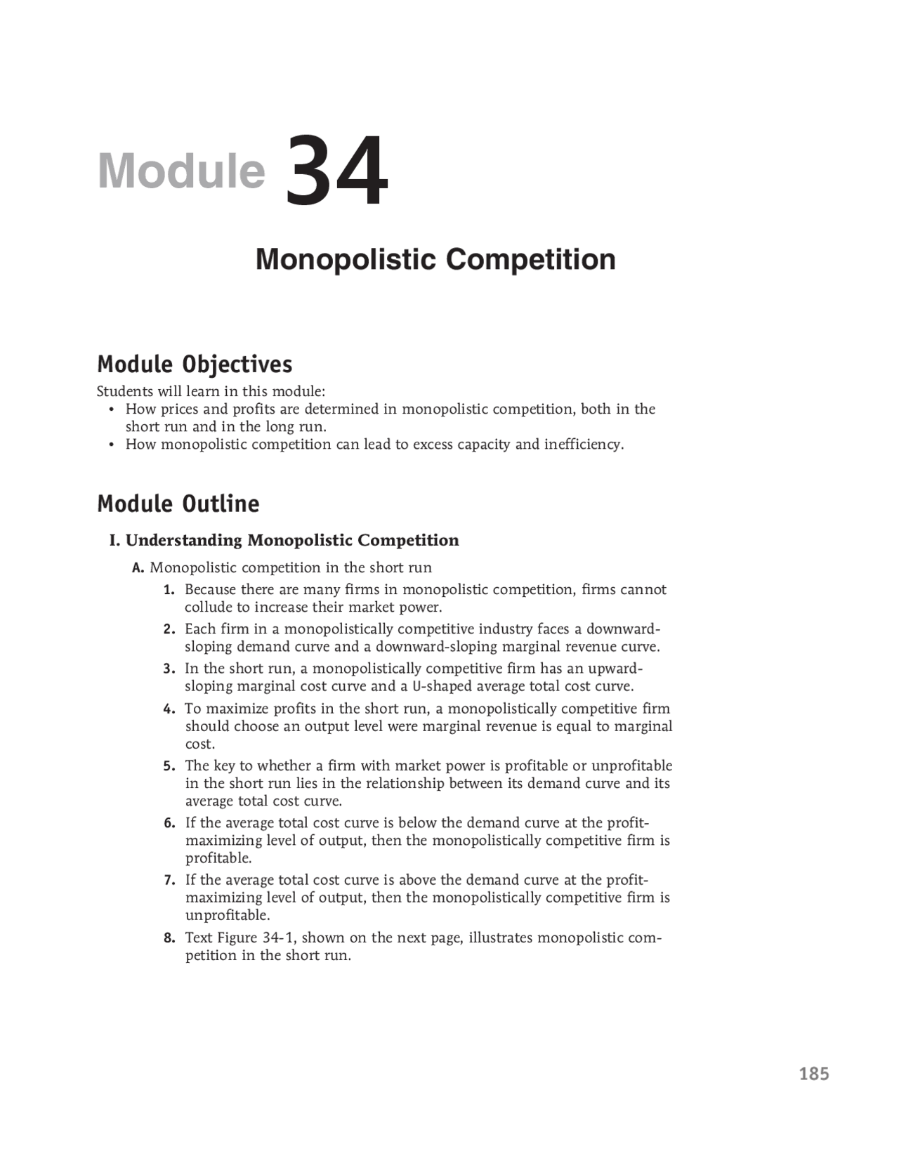 Krugman ir micro module 34.indd | Schemes and Mind Maps Economics | Docsity