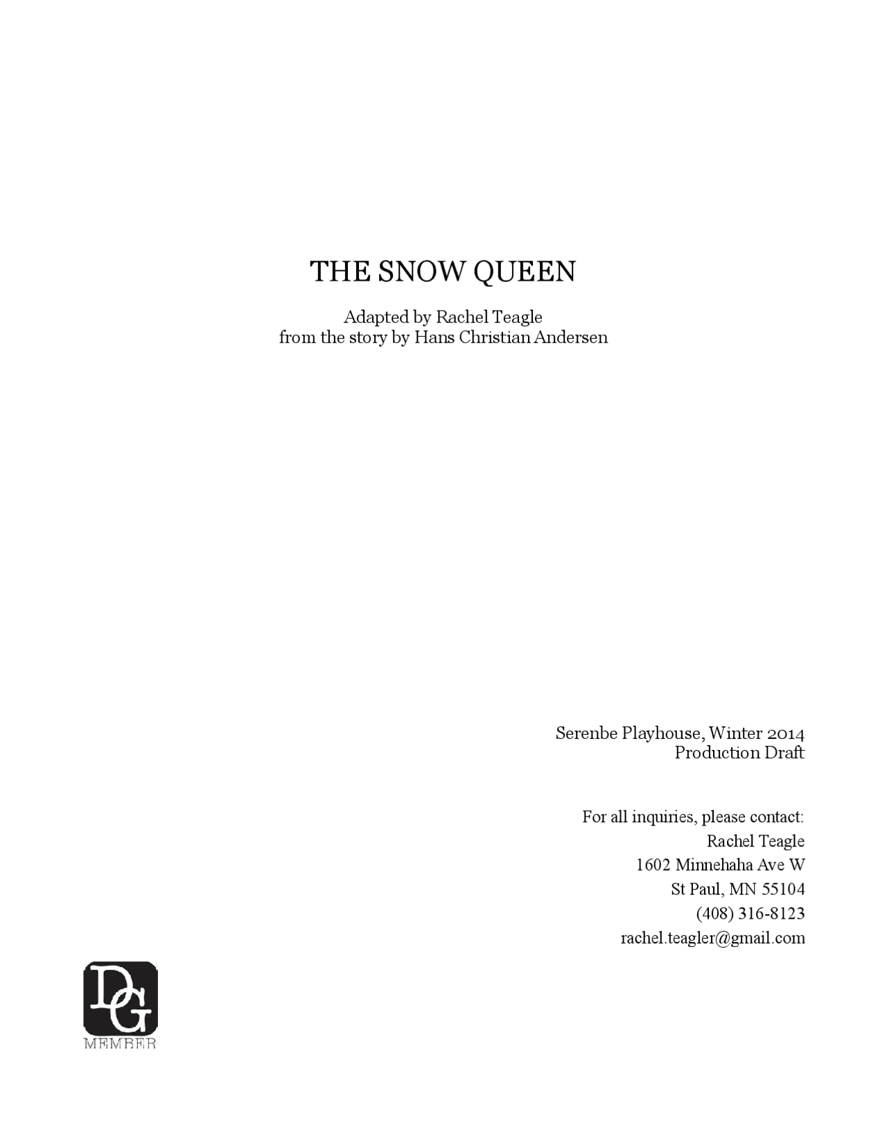 THE SNOW QUEEN | Study notes Dance | Docsity