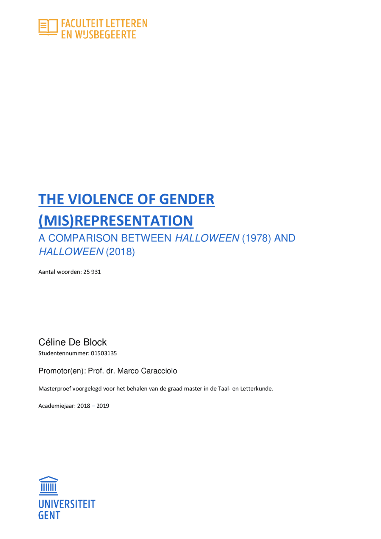The Violence Of Gender Misrepresentation Summaries Music Docsity