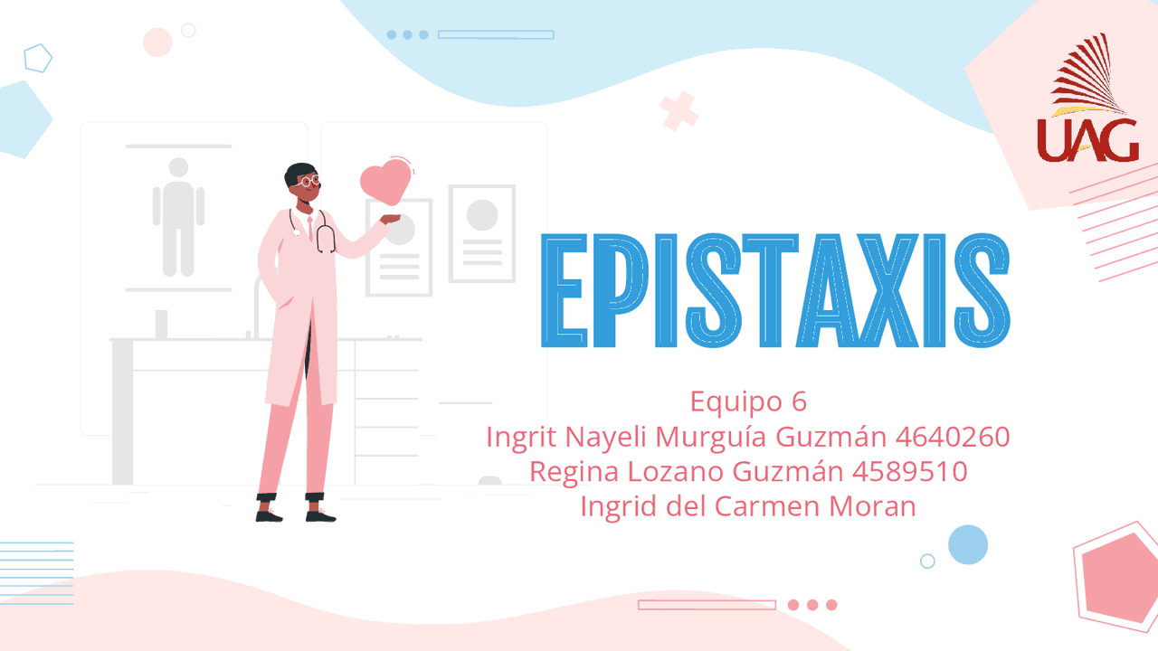 Epistaxis Que Son Y Como Se Causan Diapositivas De