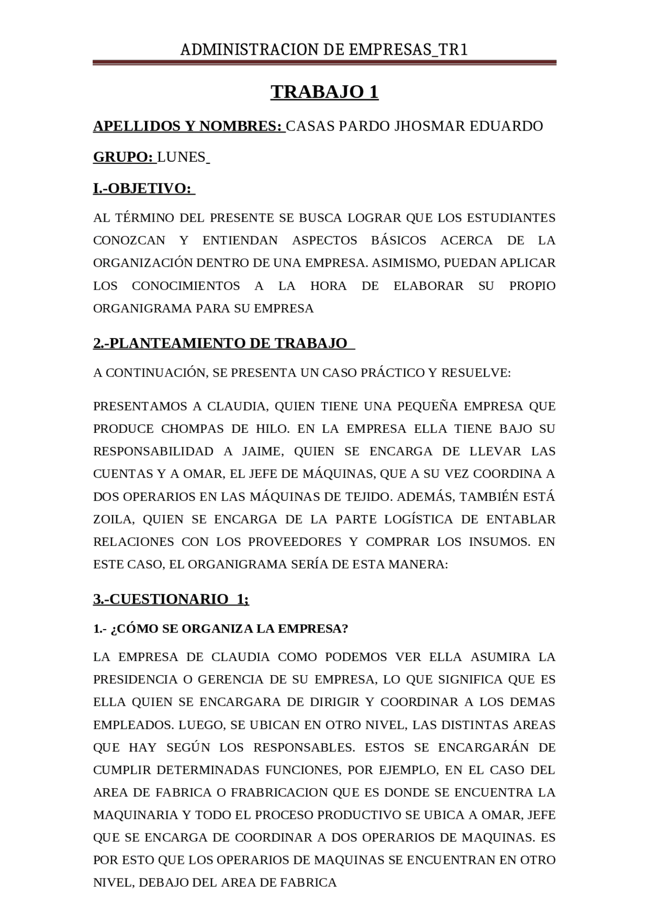 ENTREGABLE 1 - ADMINISTRACIÓN | Ejercicios de Administración de ...