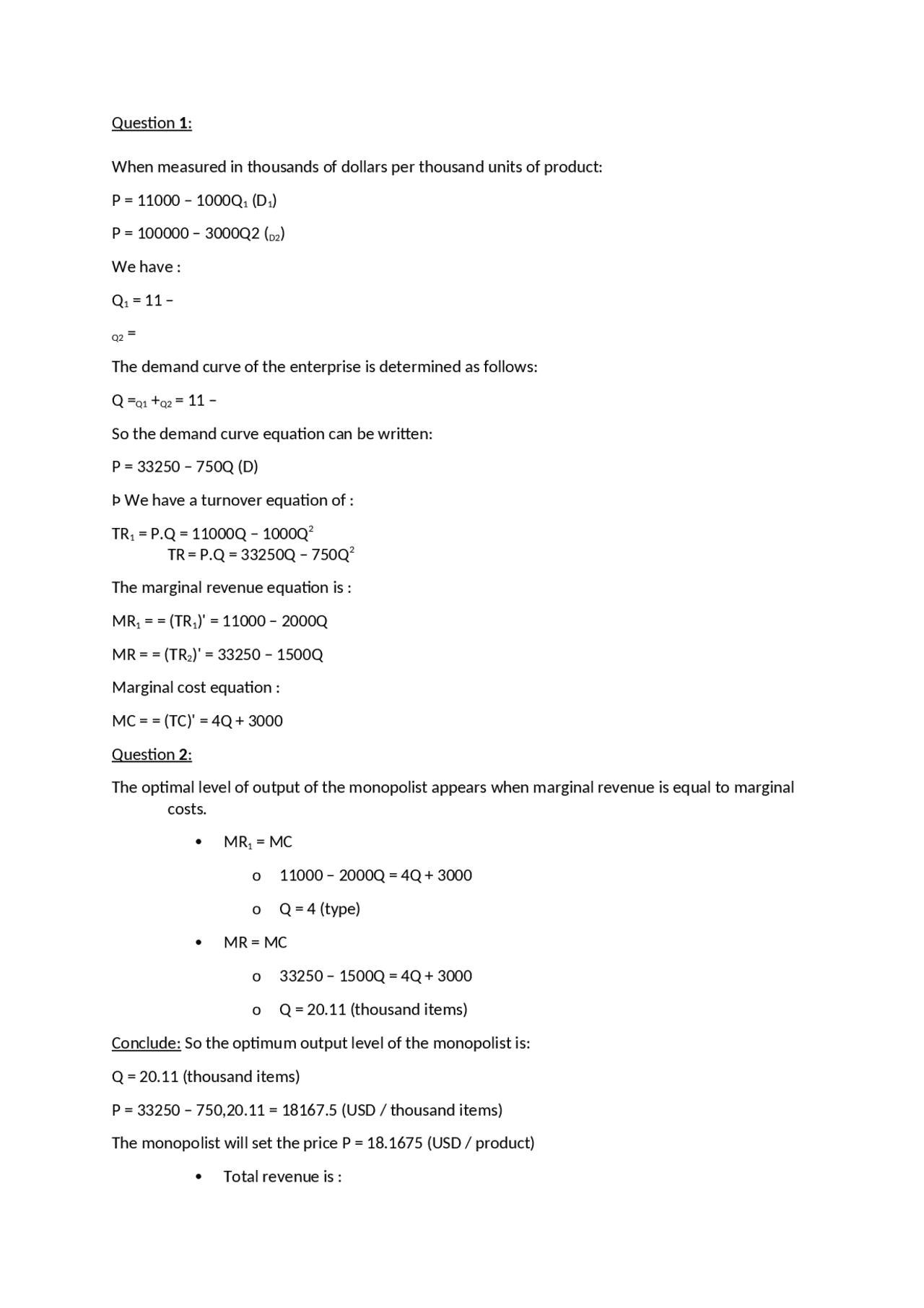 Lets Determine The Elasticity Coefficient Of The Supply And Demand