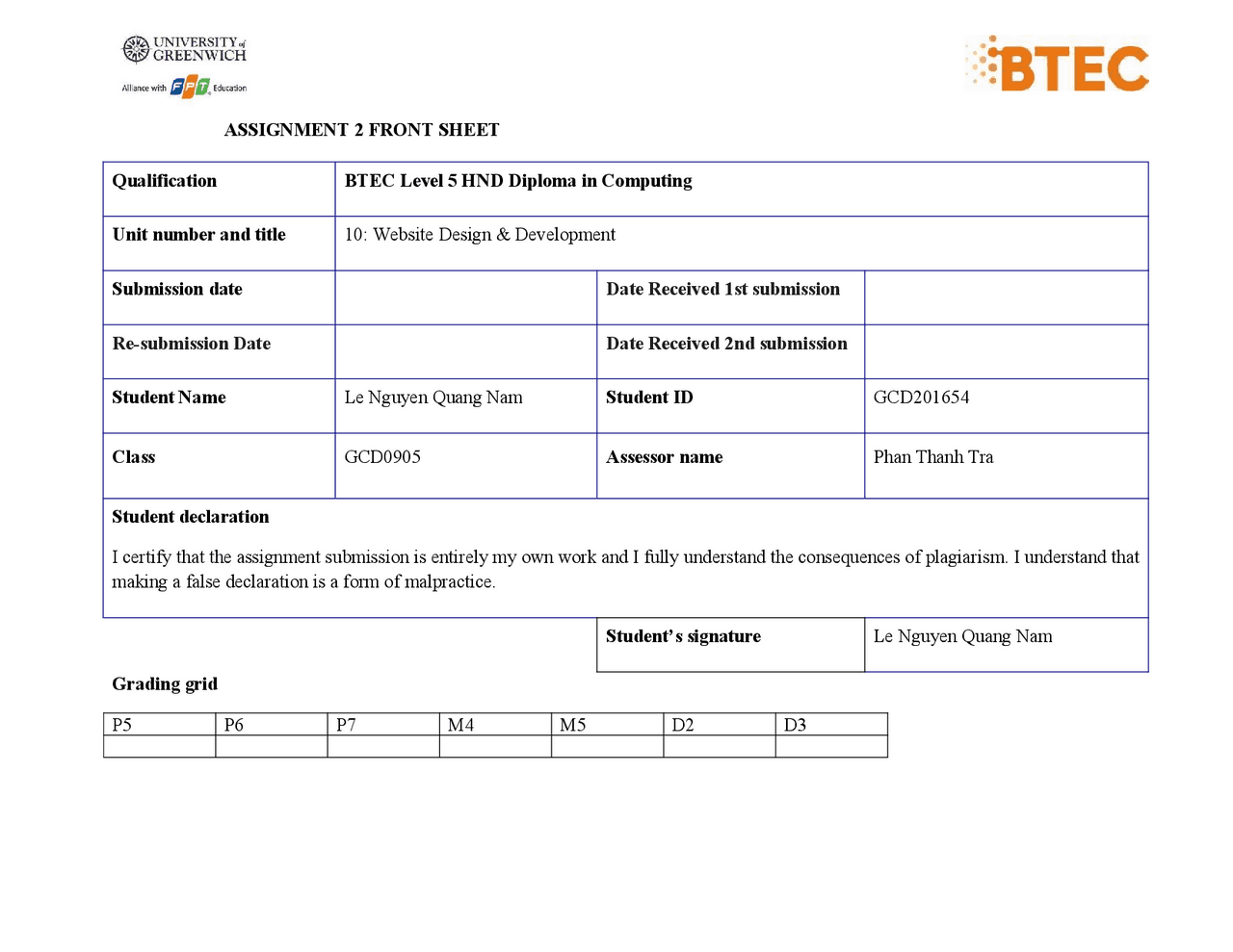 Asm 2 Web Design 1633 Assignments Web Design And Development Docsity