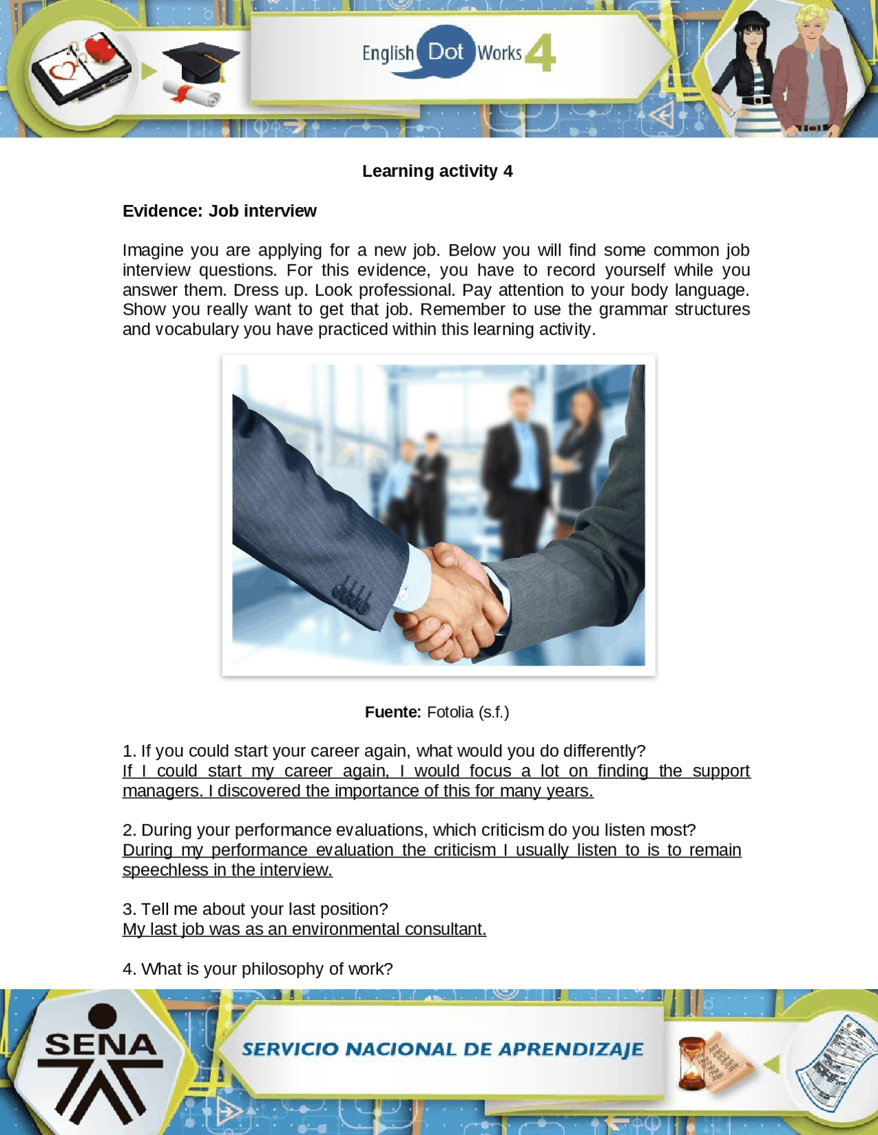 Preparing for a Job Interview: Strategies and Techniques - Prof. Sosa ...