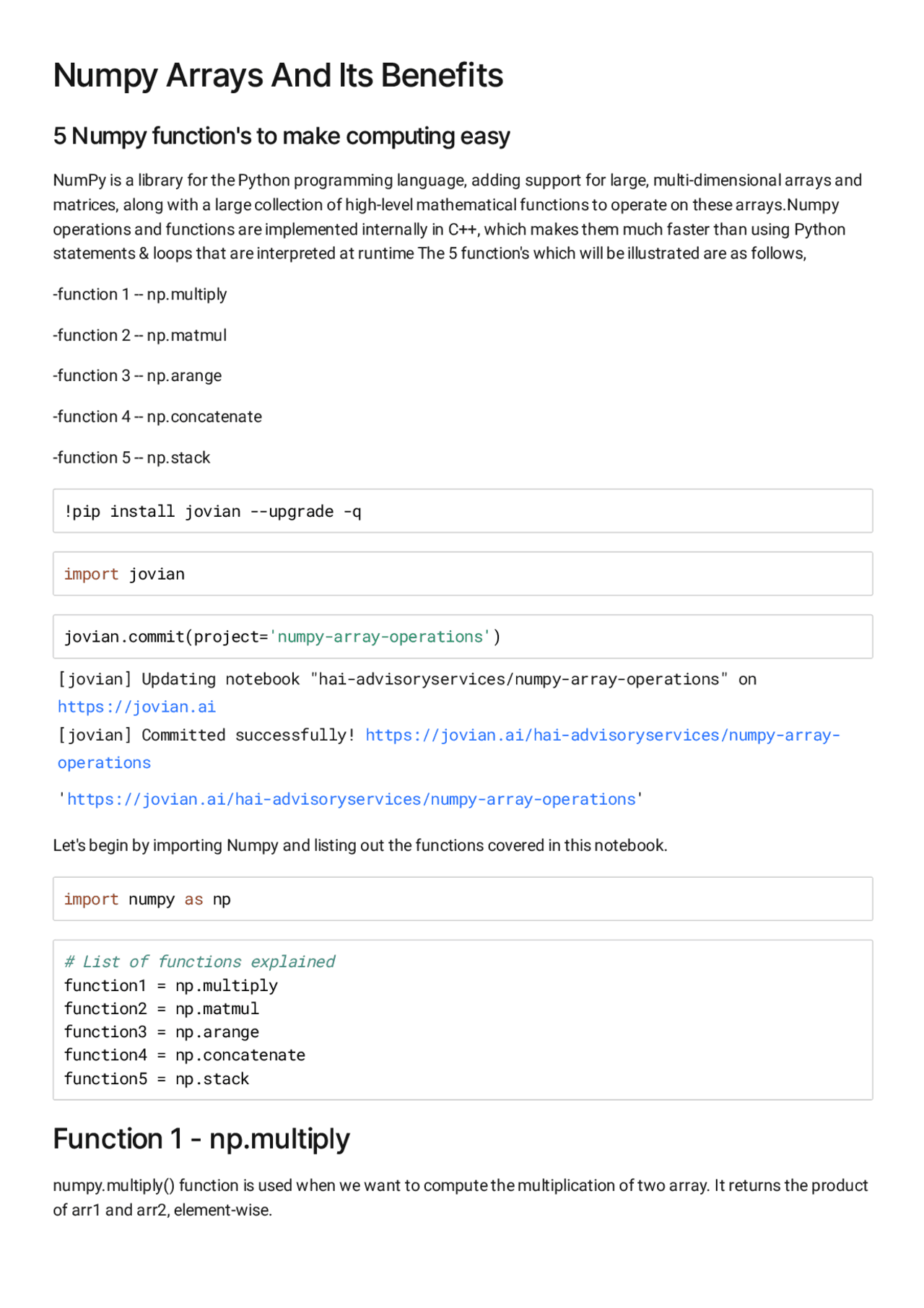 Numpy arrays and it’s applications | Assignments Data Analysis ...