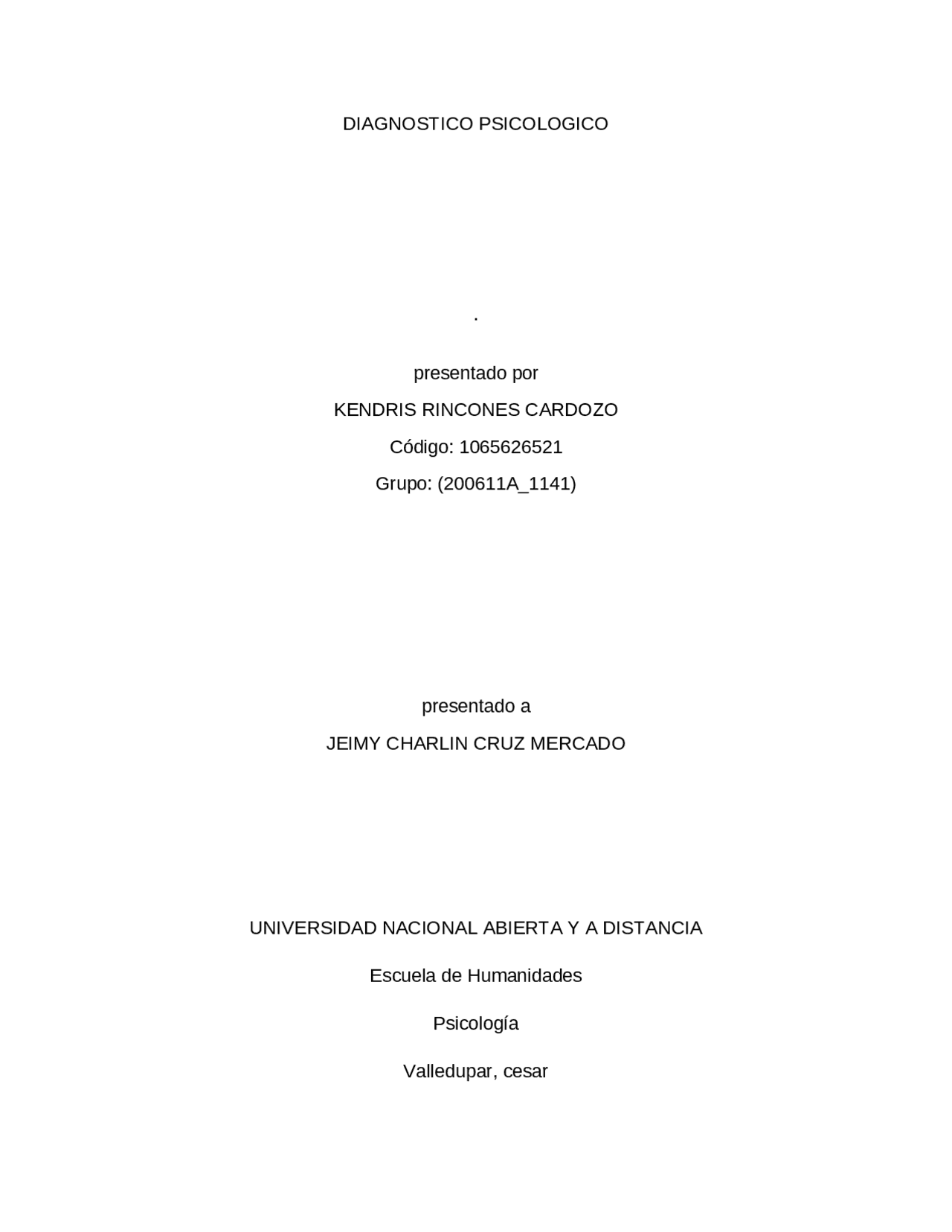 Tarea 2 De Diagnostico Psicologico Ejercicios De Diagnóstico Docsity