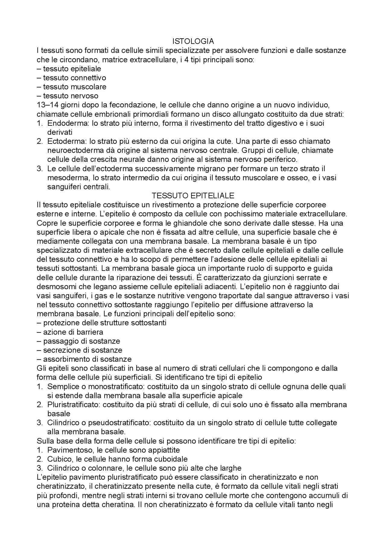 Riassunti Di Biologia Appunti Di Biologia Docsity